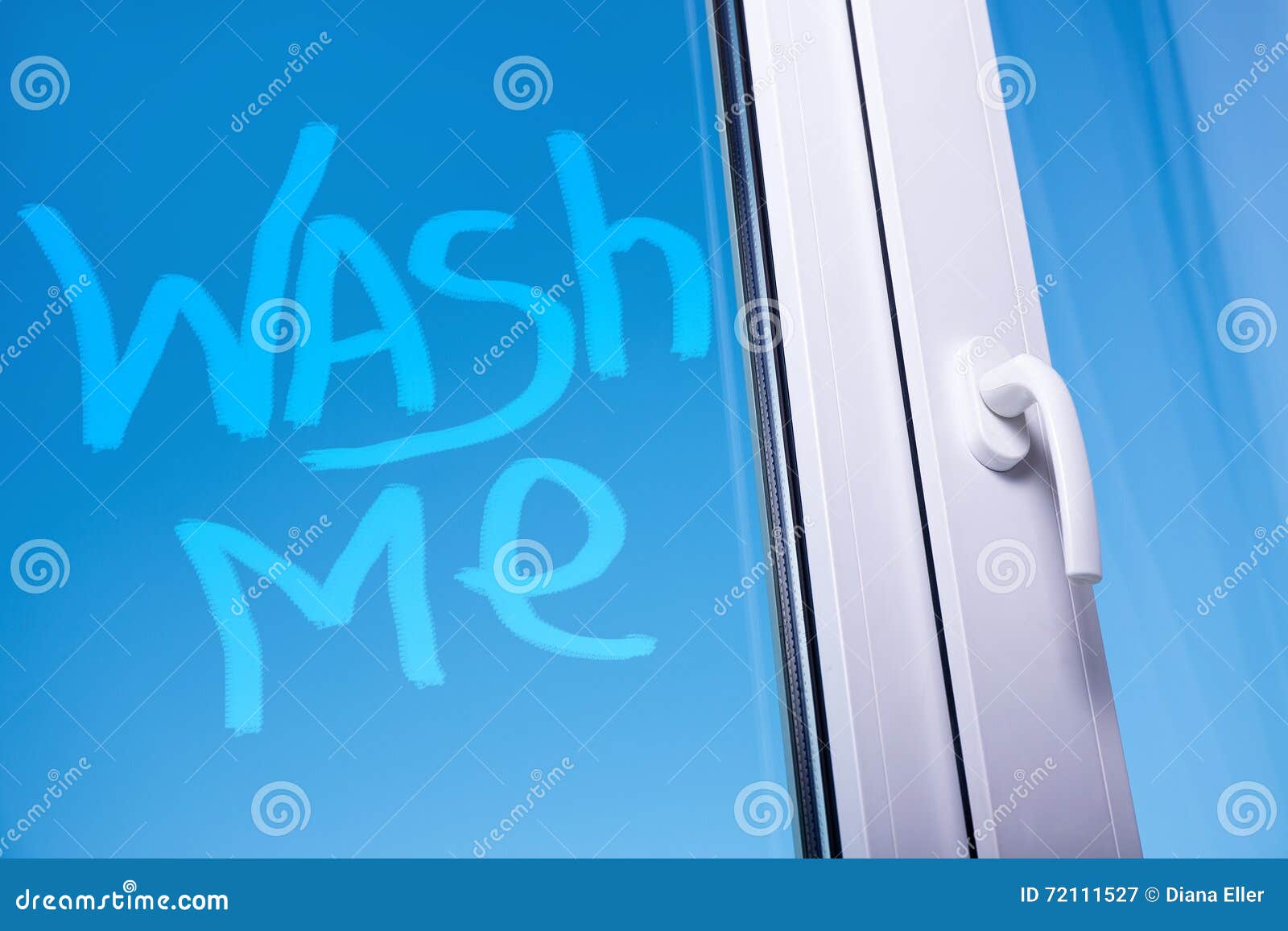 Wash Me Words on Dirty Window Stock Image - Image of cleanliness, home ...