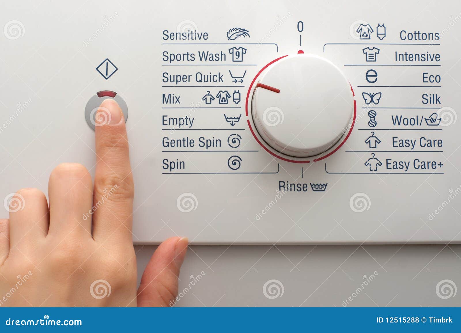 Wash programs stock photo. Image of machine, laundry - 12515288