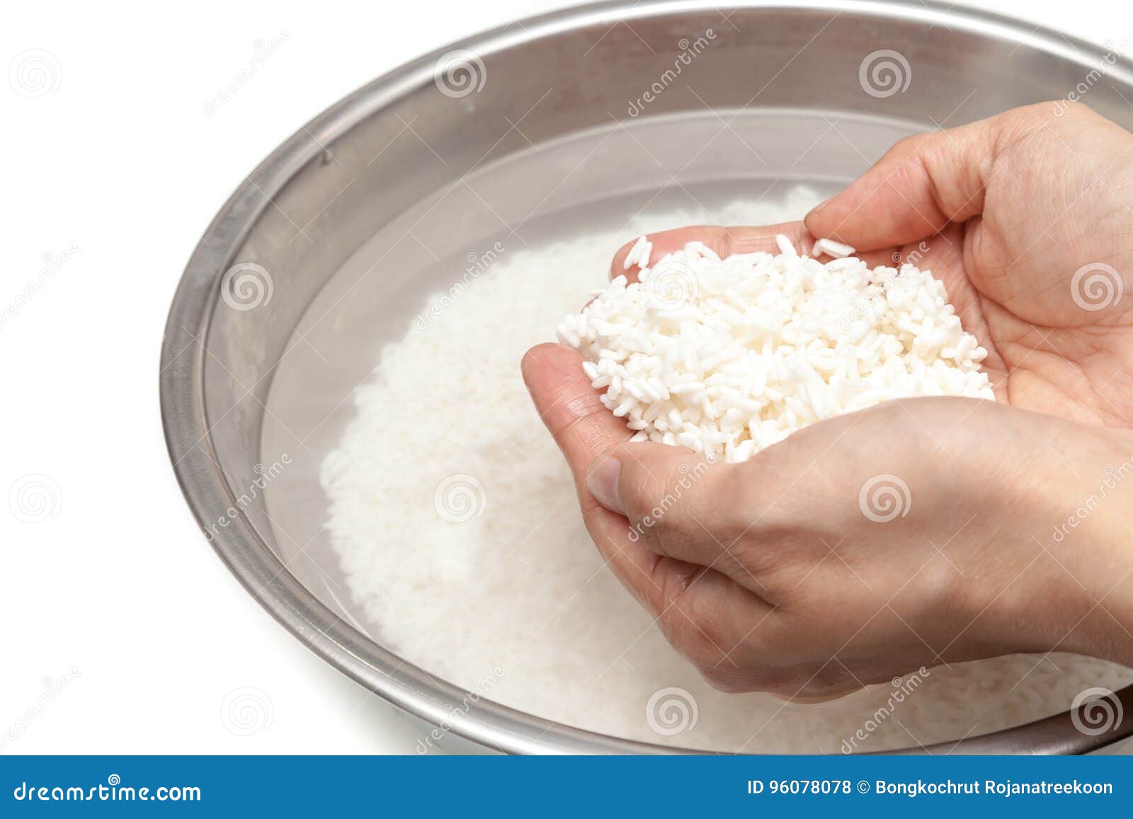 Wash Rice With Water In The Bowl Stock Photography | CartoonDealer.com ...