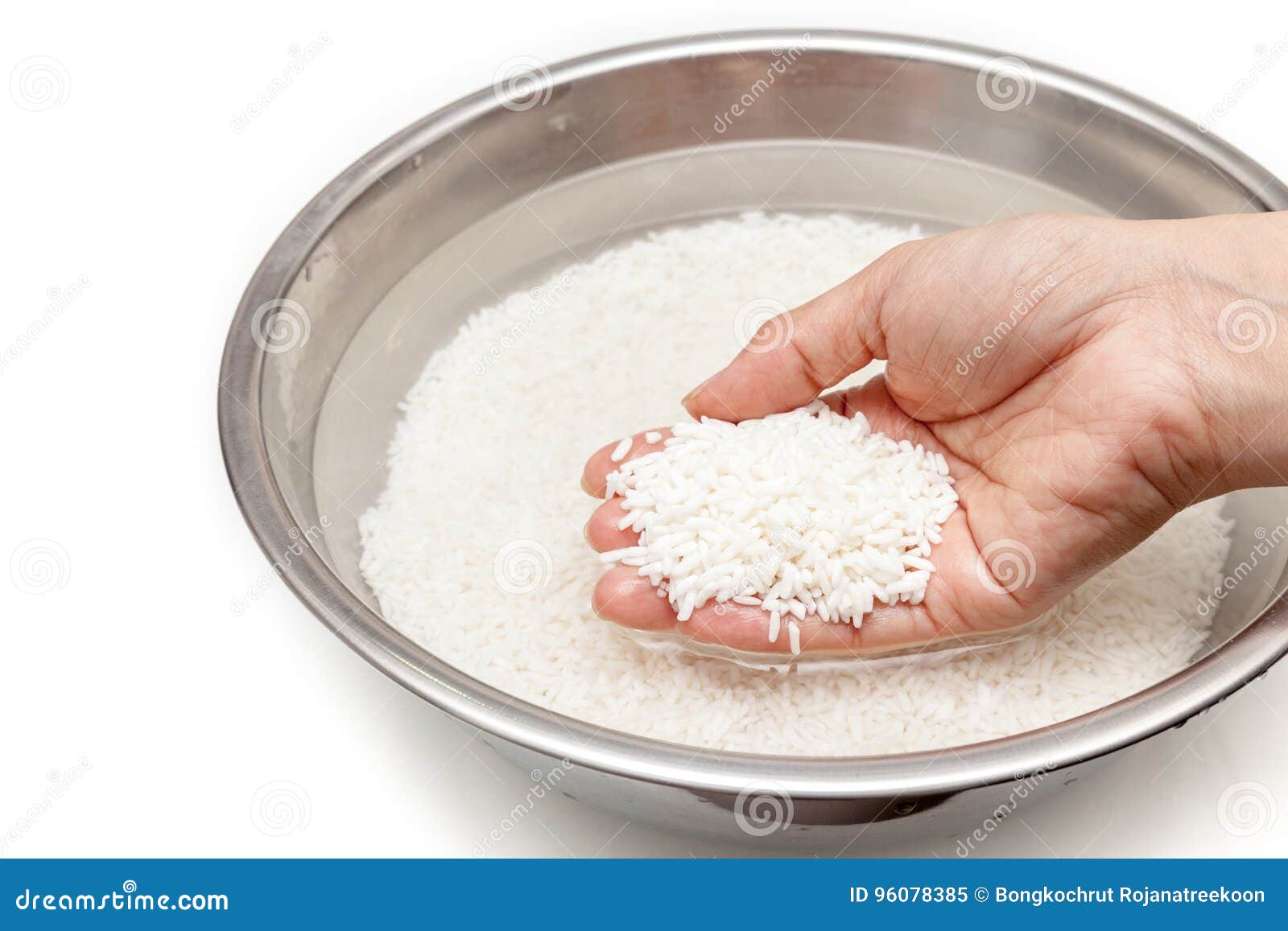 Wash Rice With Water In The Bowl Stock Photography | CartoonDealer.com ...