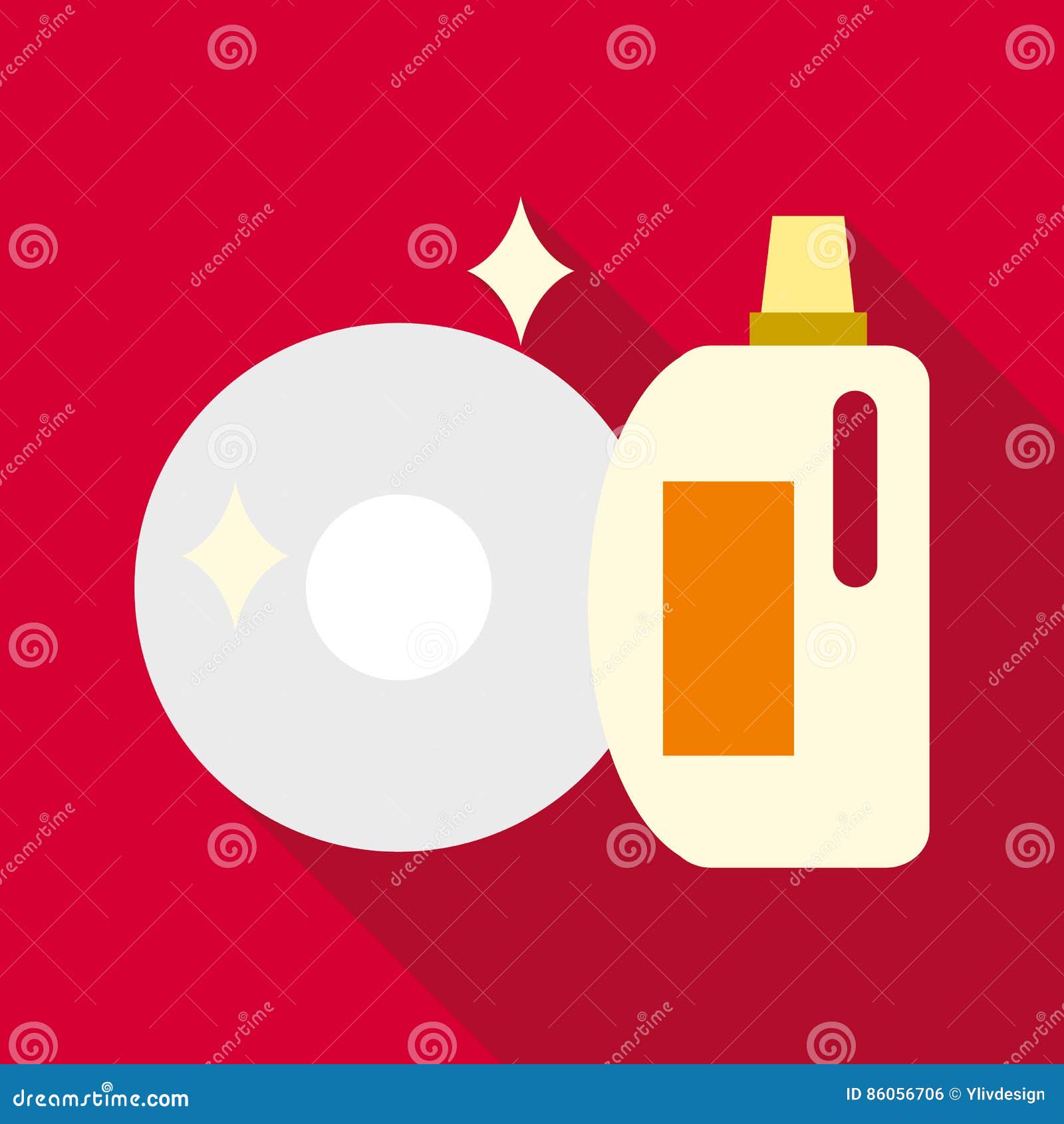 Wash up icon, flat style stock vector. Illustration of sanitary - 86056706