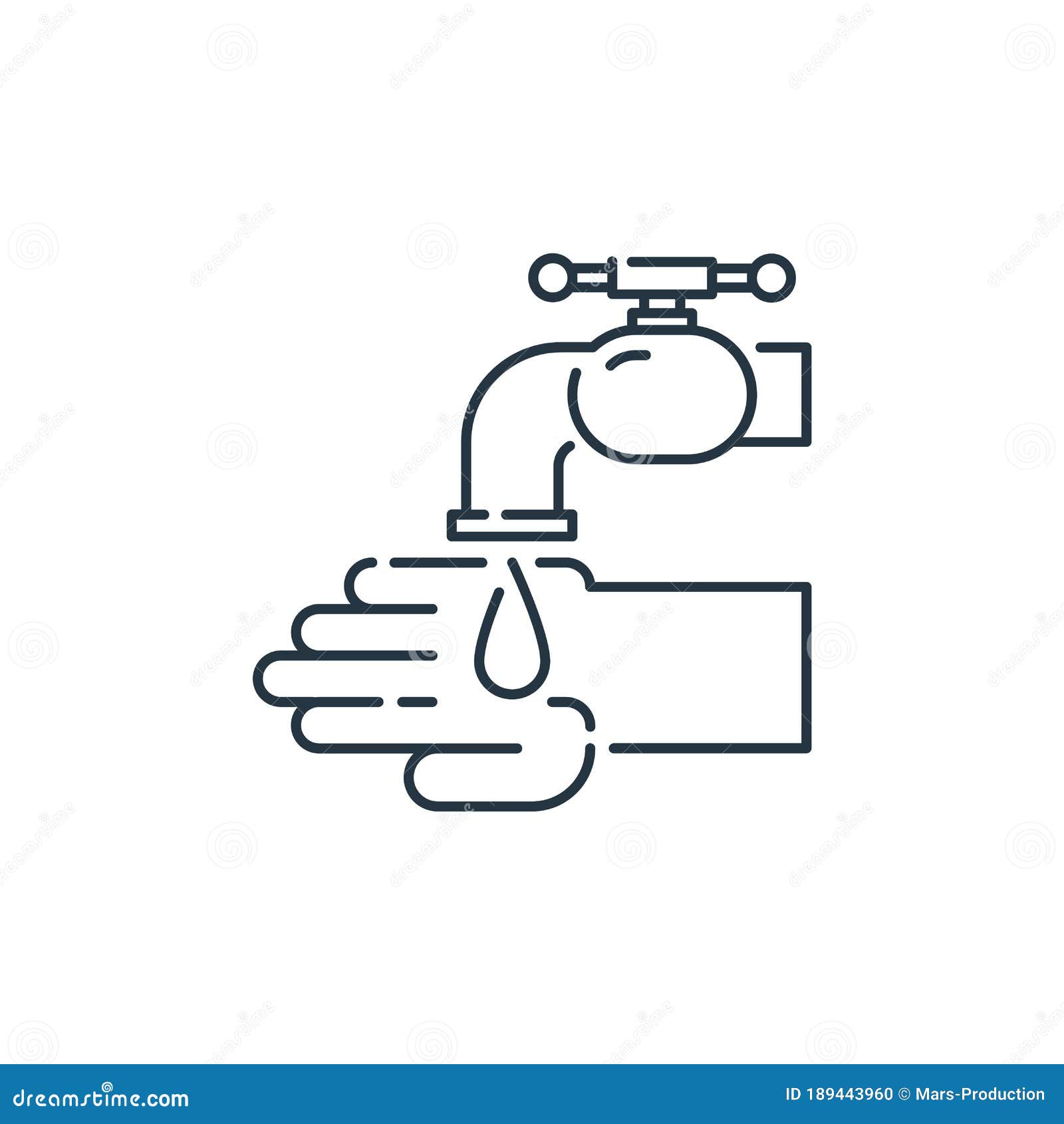 Wash Vector Icon Isolated on White Background. Outline, Thin Line Wash ...