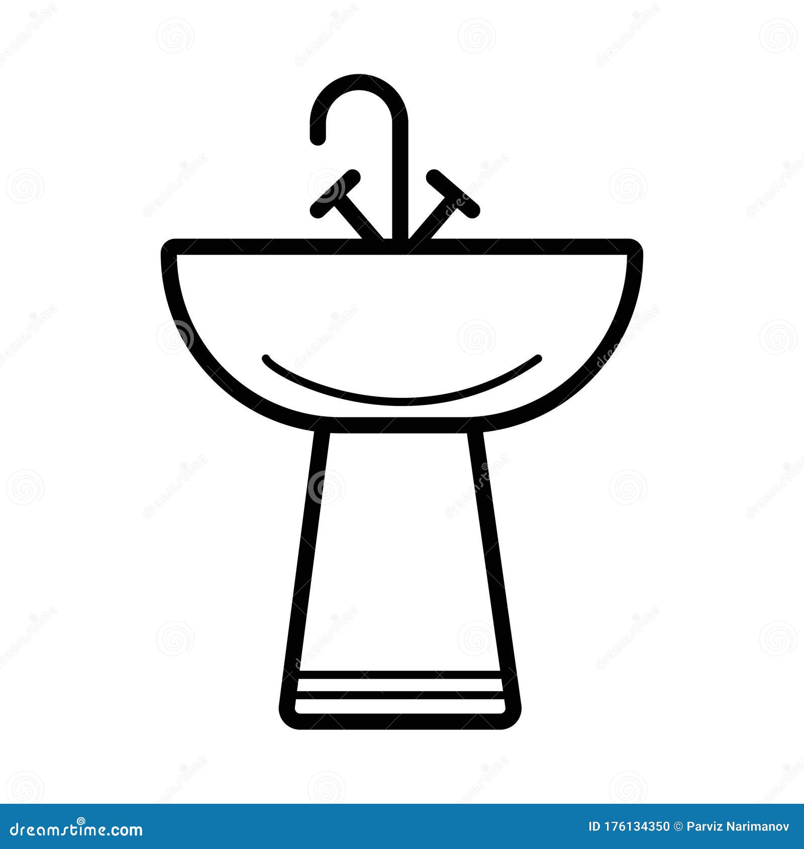 Washbasin Icon Vector Illustration Isolated Stock Illustration ... Washbasin Icon Vector Illustration Isolated Stock Illustration ...