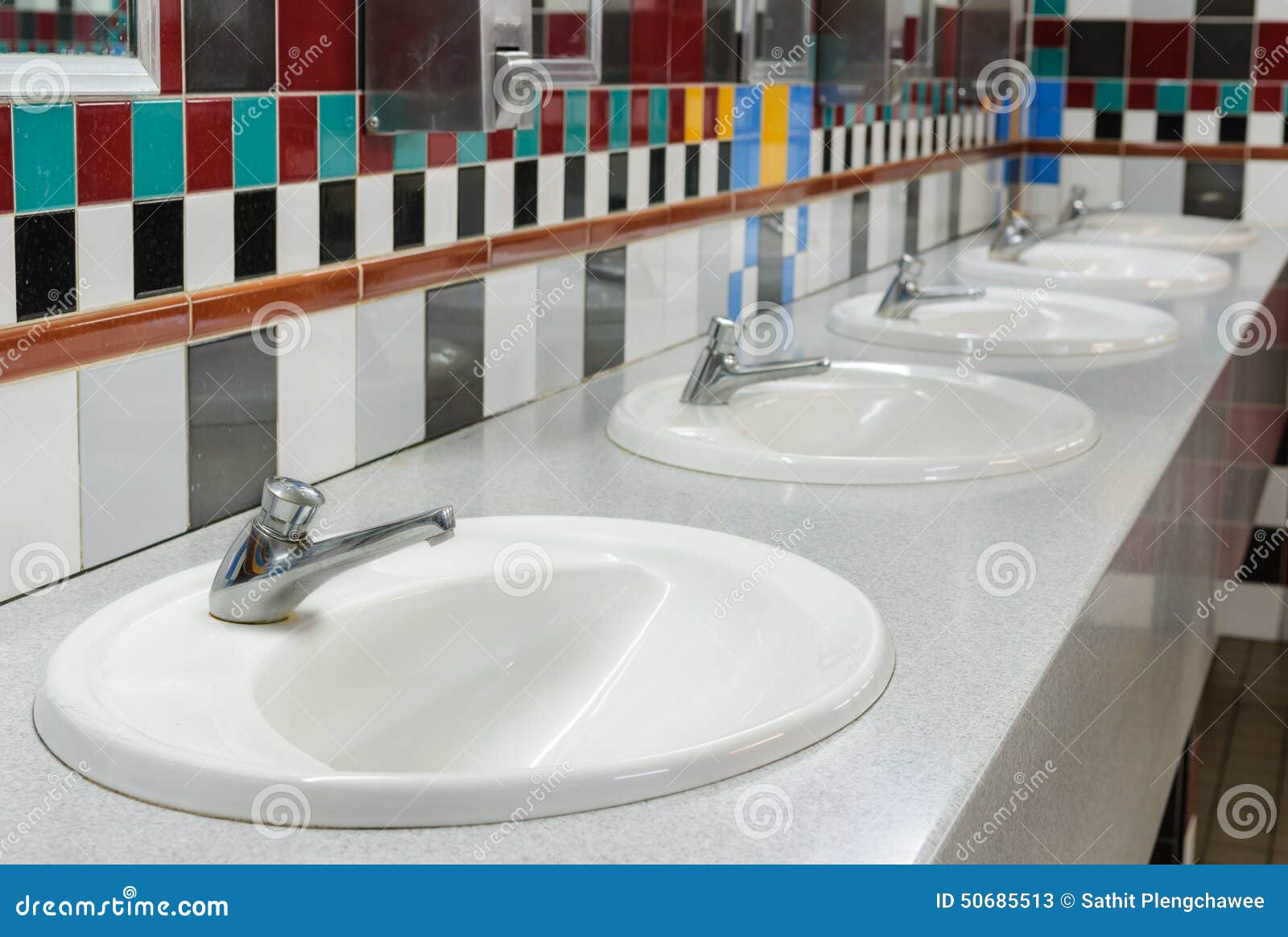 The Colourful Public Toilets Royalty-Free Stock Photo | CartoonDealer ...