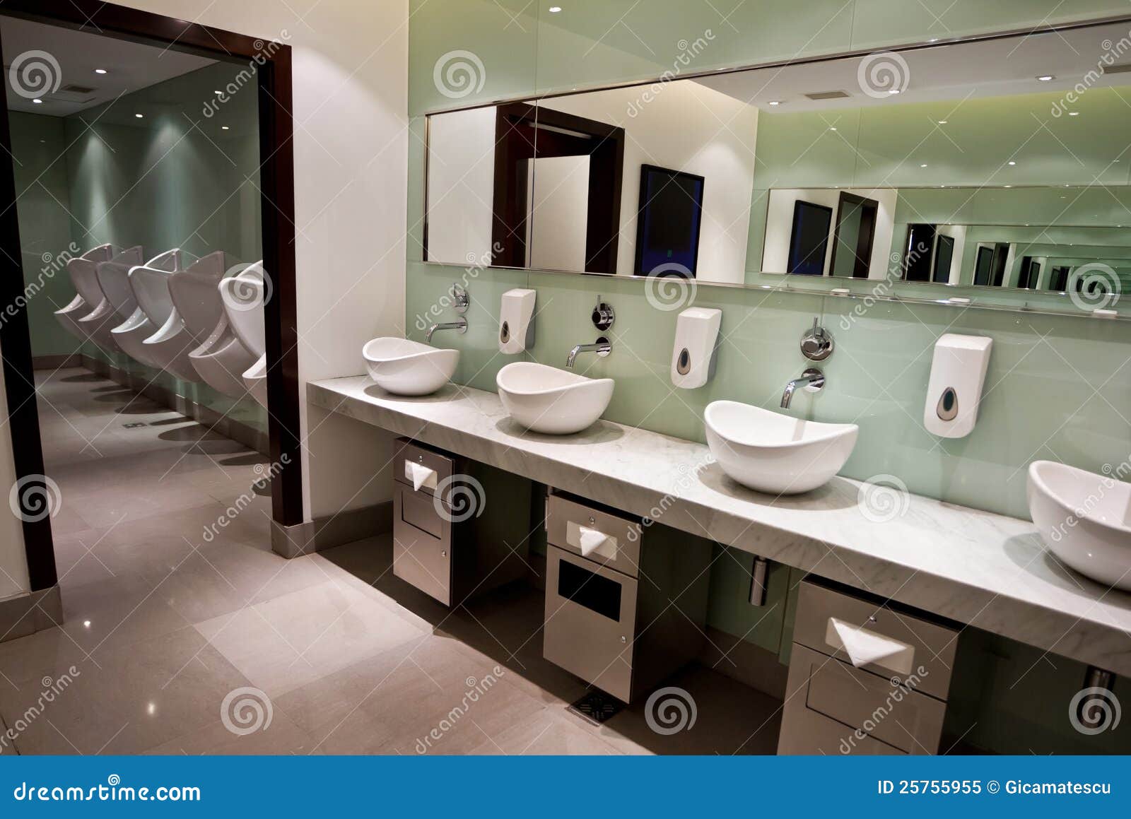 Washbasins stock image. Image of basin, home, group, illuminated - 25755955