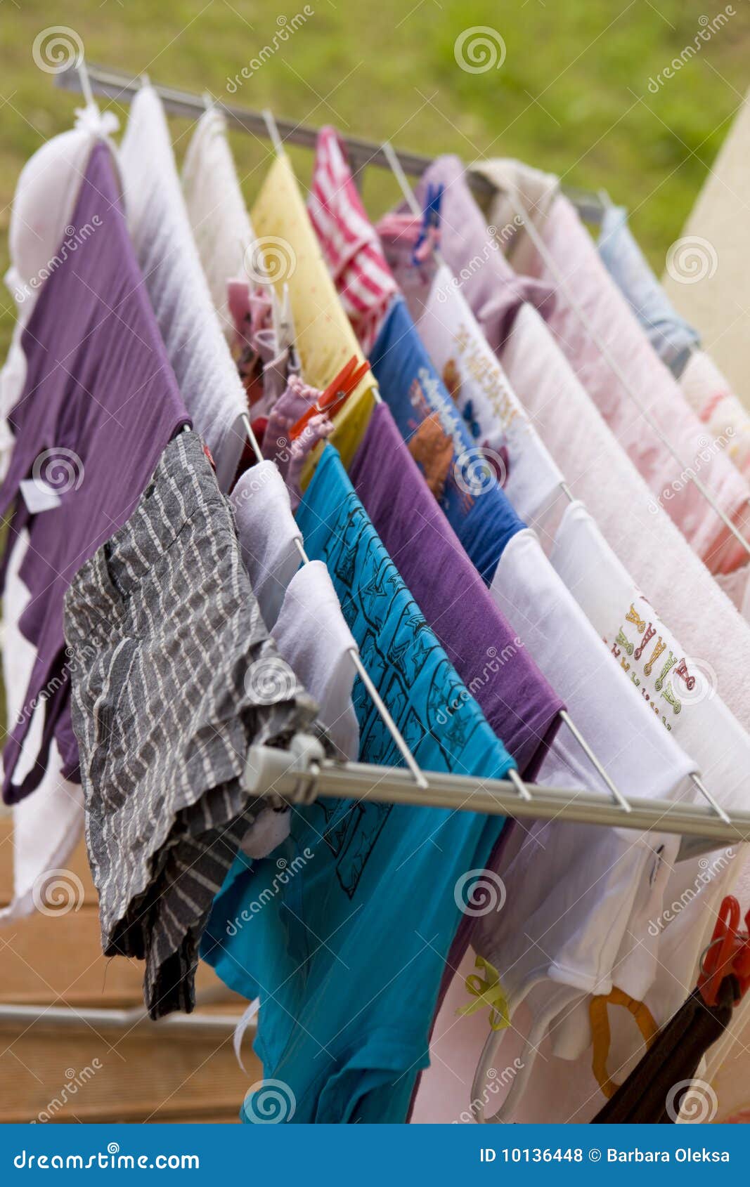 Washday in spring stock photo. Image of clothing, outdoors - 10136448