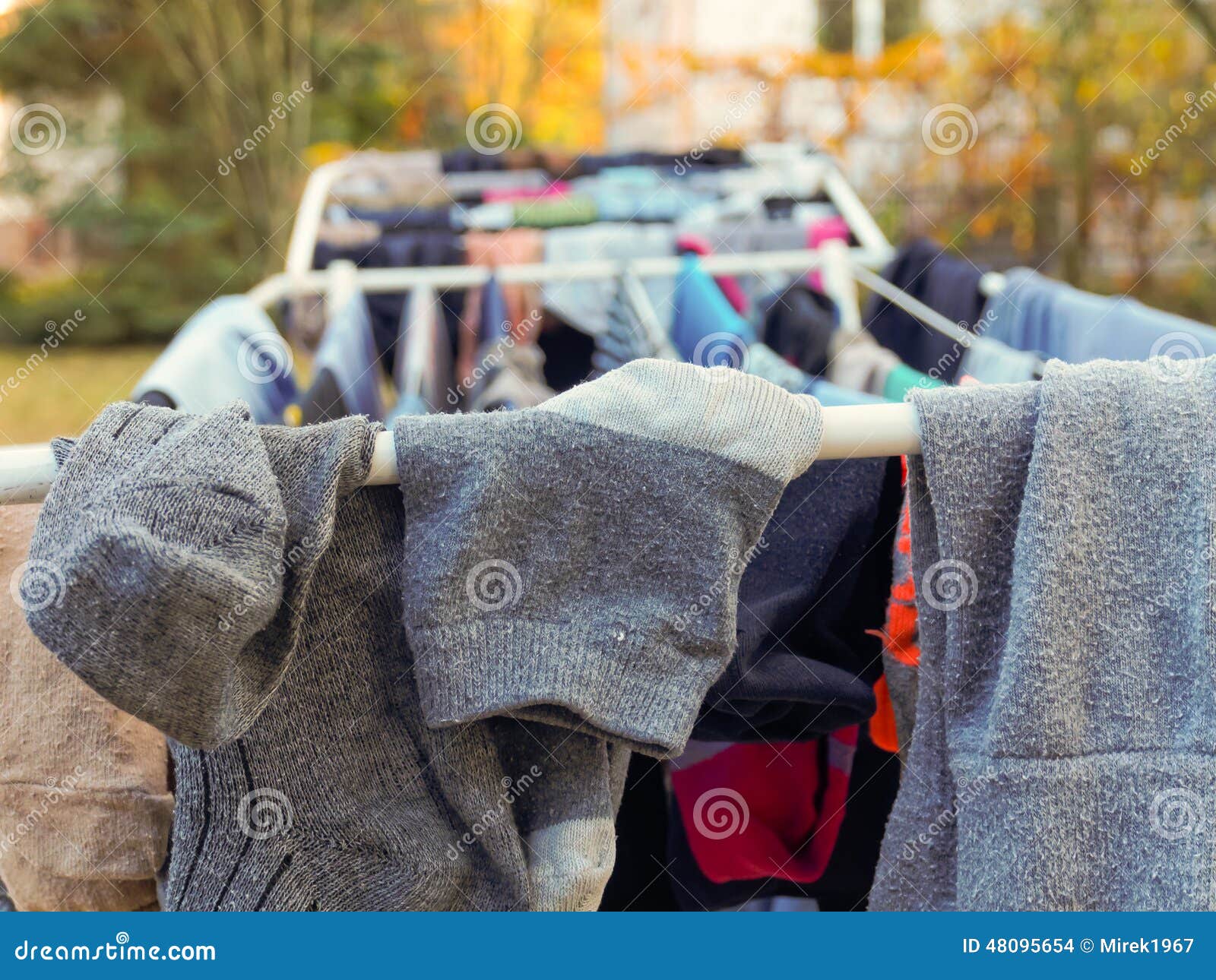 Washed stock photo. Image of outdoor, wash, washing, underwear - 48095654