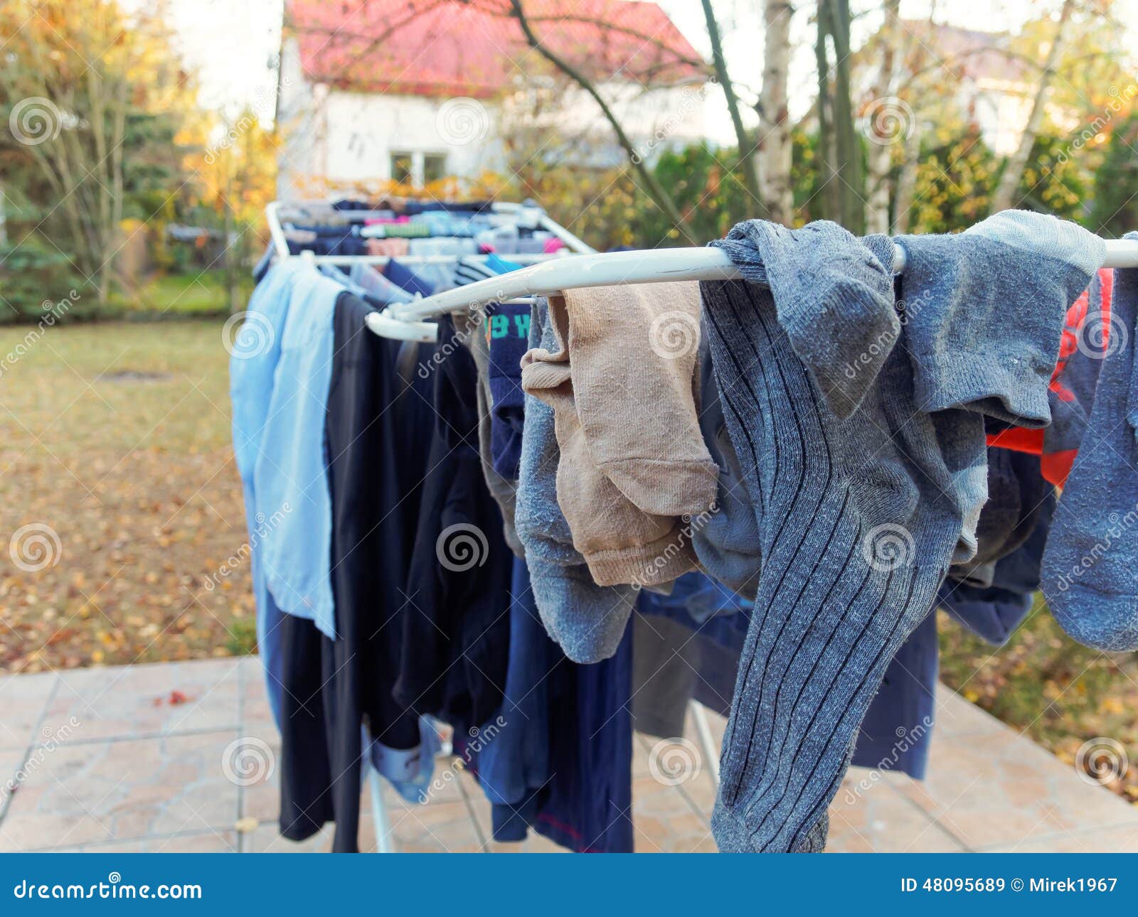 Washed stock image. Image of washing, dried, underwear - 48095689