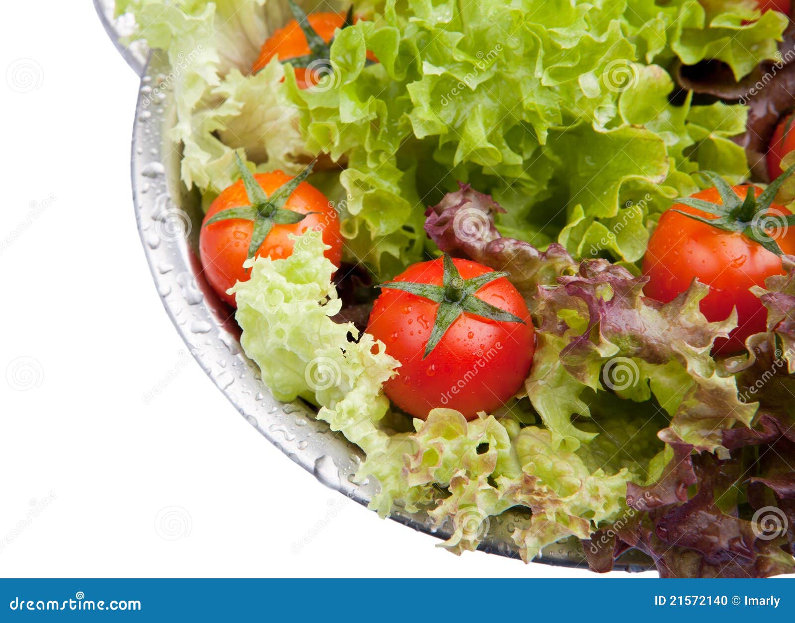 Washed Fresh Tomatoes with Salad Stock Photo - Image of healty, lettuce ...