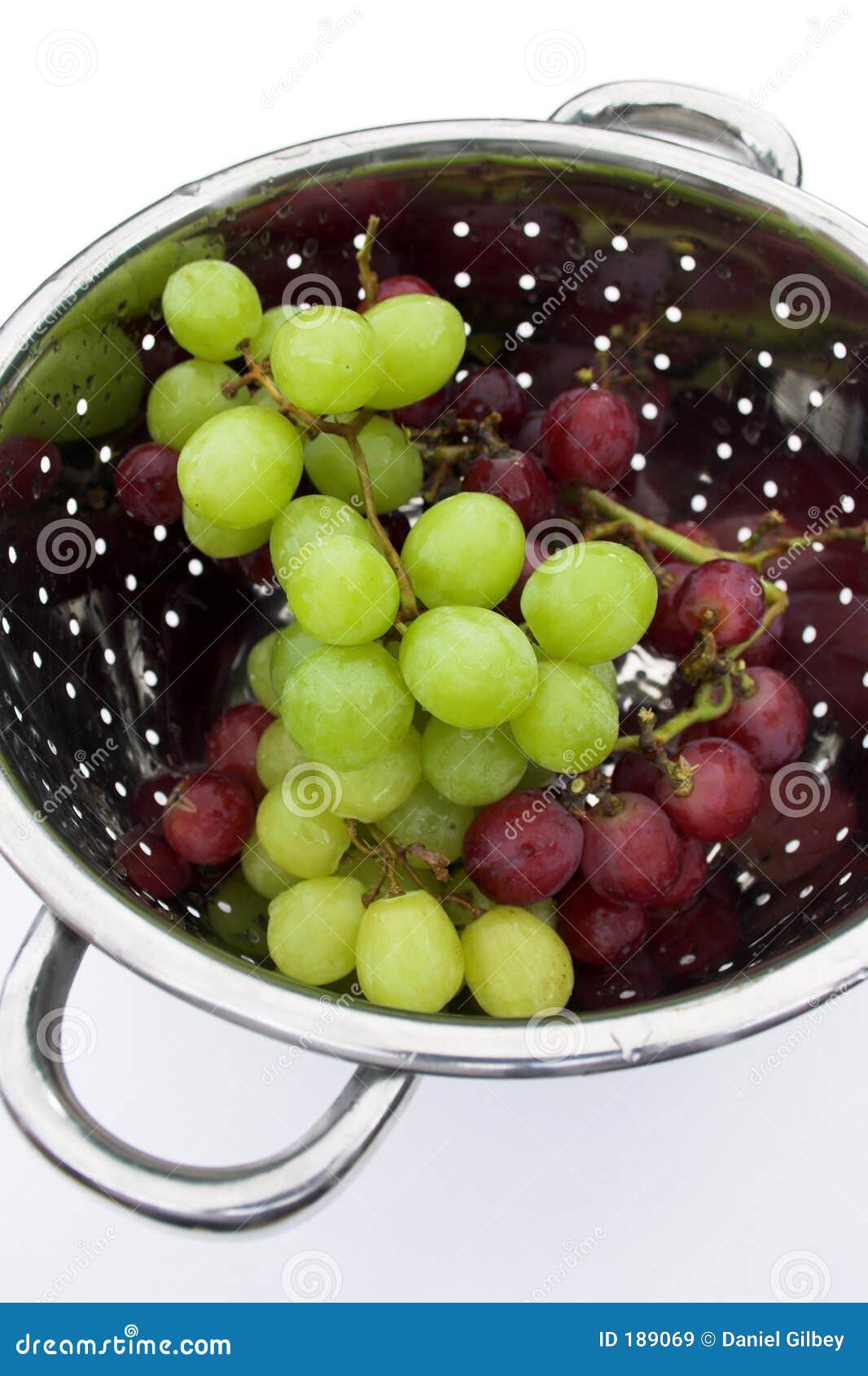 Washed grapes stock image. Image of diet, fruit, colander - 189069