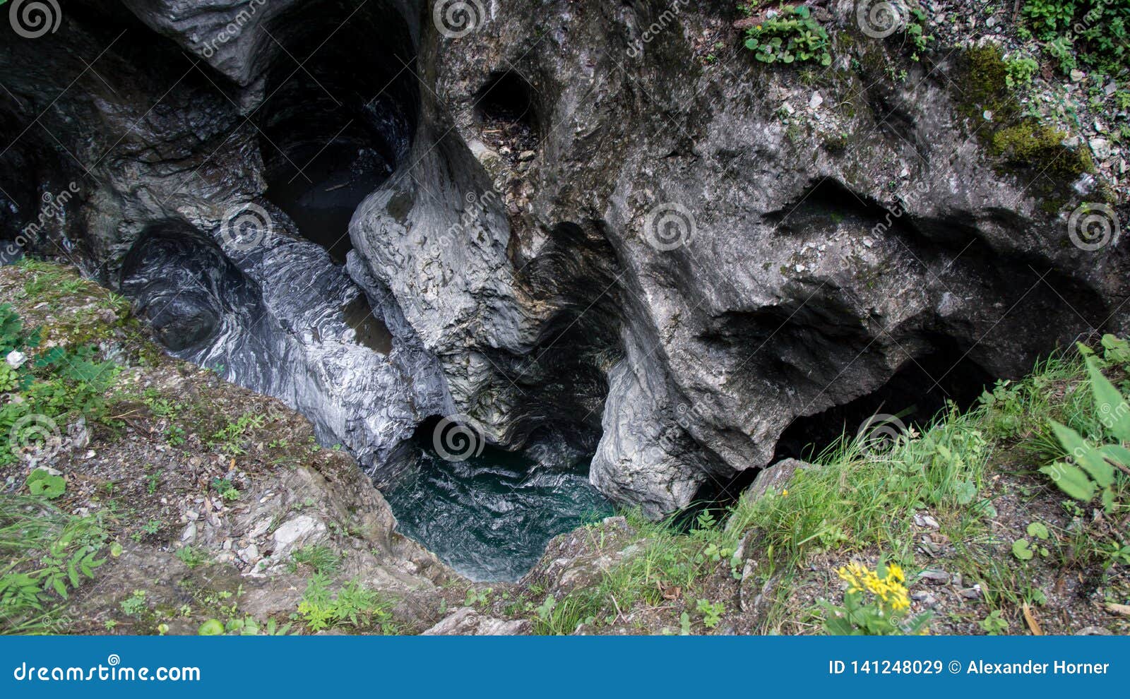 Washed Out Canyon Deep Mountain Canyon Stock Image - Image of cave ...