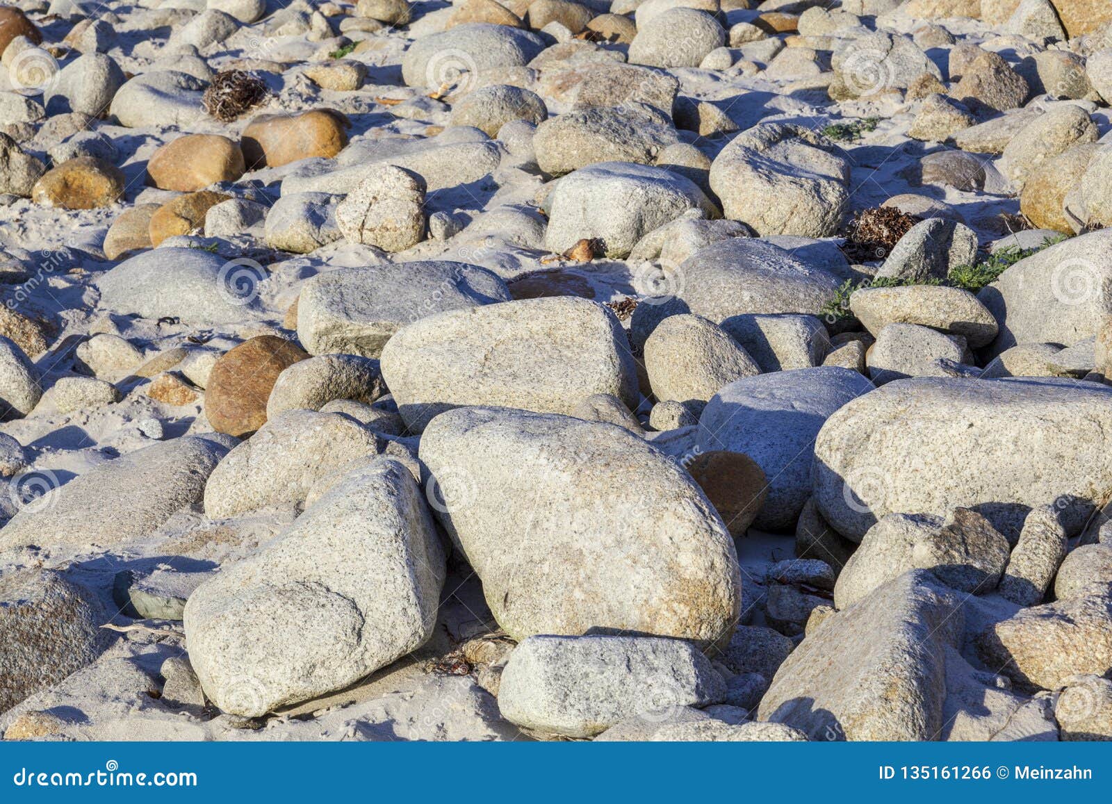 Washed Pebble Floor Texture In Hardscape Work Stock Photography ...