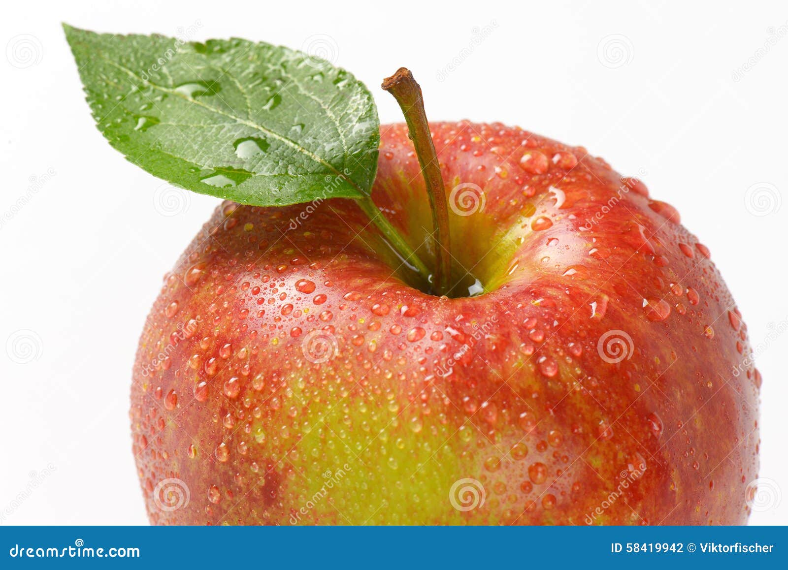 Washed red apple stock photo. Image of healthy, object - 58419942