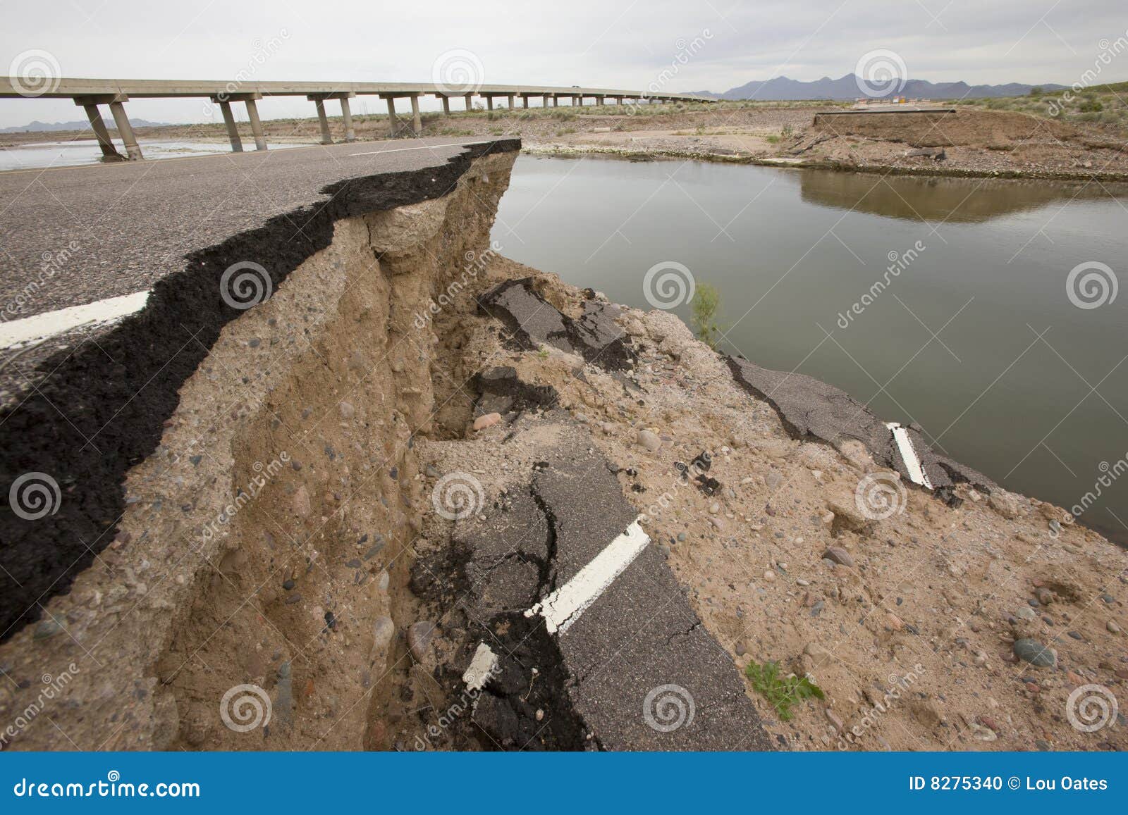 WashedOutRoad stock photo. Image of river, detour, damaged - 8275340