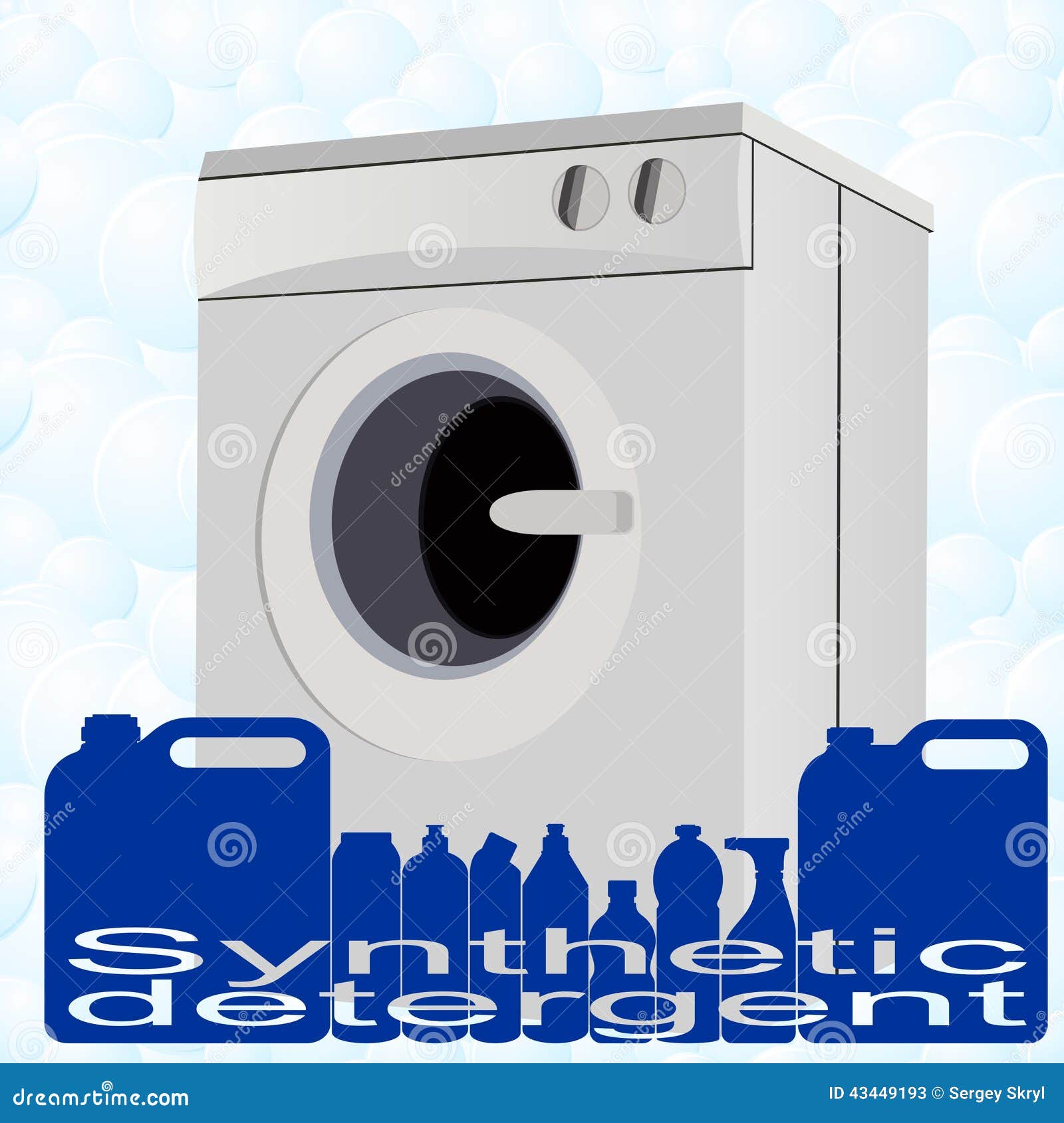 Washer and detergents stock vector. Illustration of abstract - 43449193