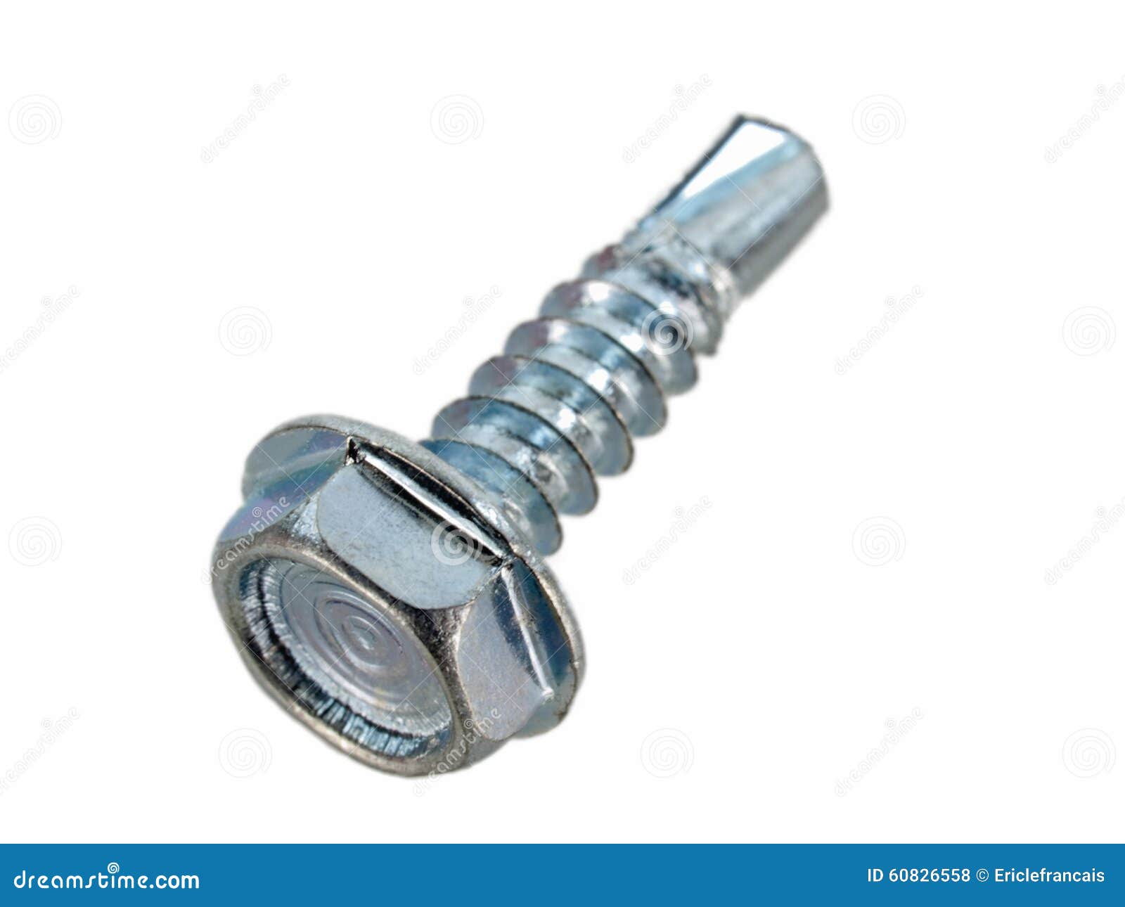 Washer Hexagon Self-drilling Isolated Stock Photo - Image of fasteners ...