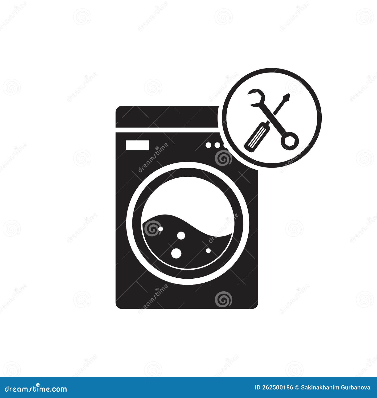 Washer icon illustration stock illustration. Illustration of laundry ...
