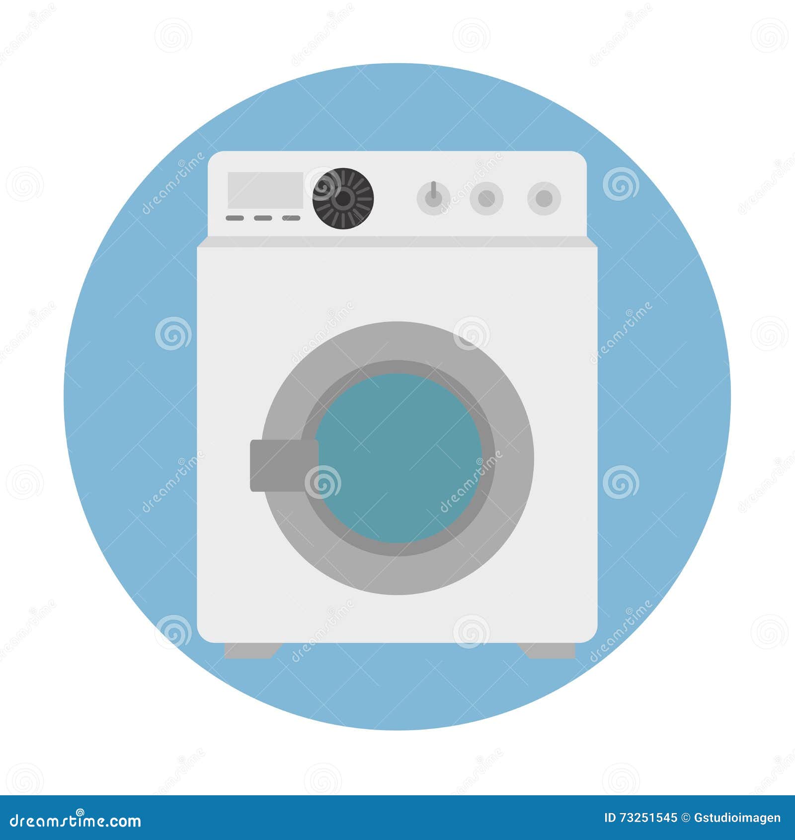 Washer Machine Isolated Icon Design Stock Illustration - Illustration ...