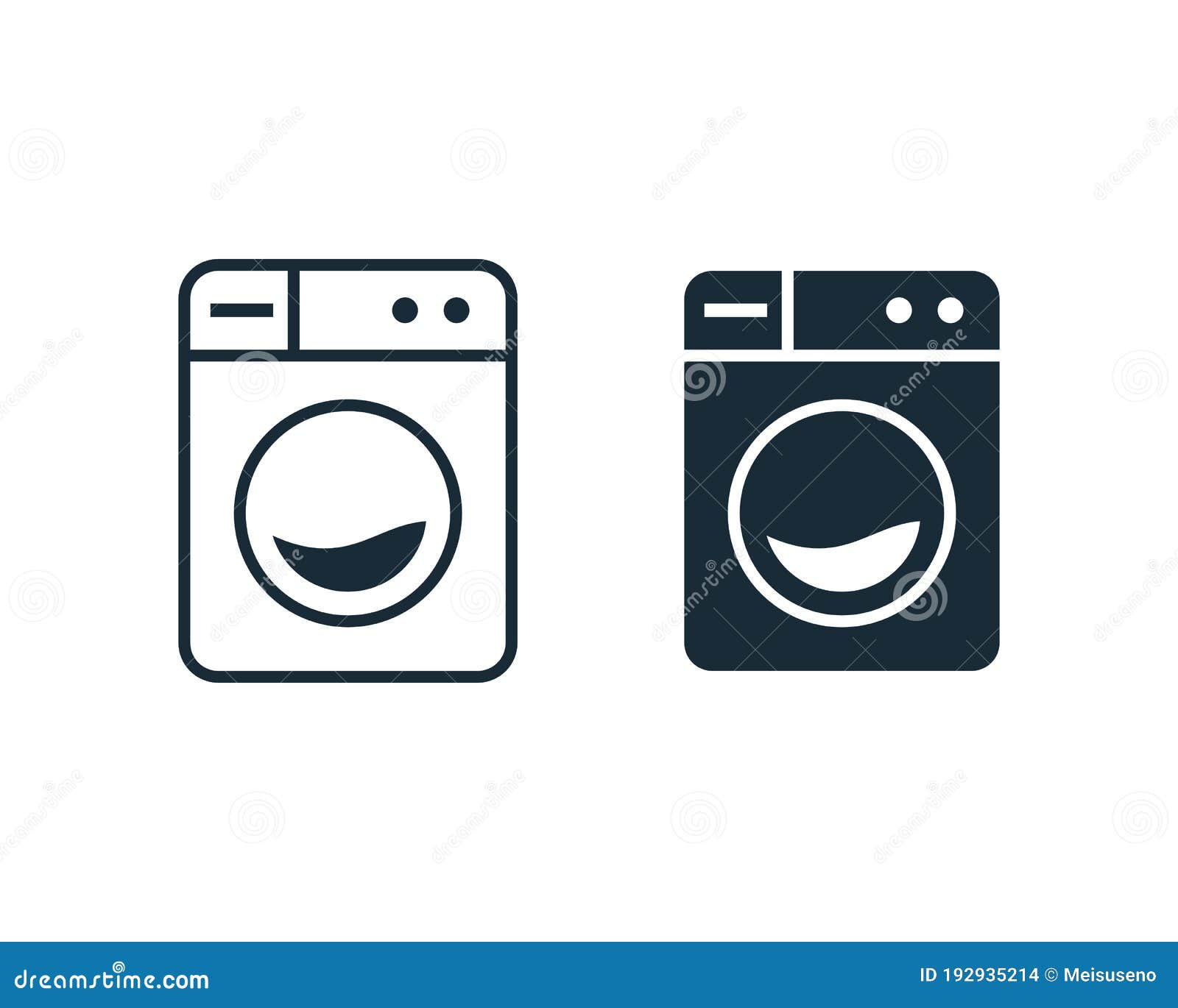 Washer Machine Laundry Icon Vector Logo Template Illustration Design ...