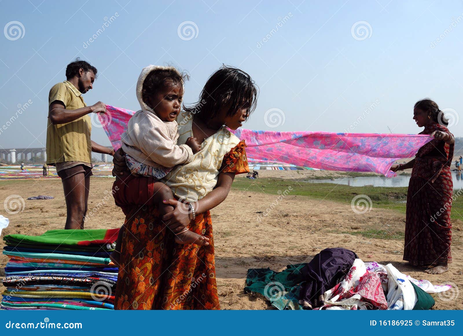 Washer-men family in India editorial image. Image of economy - 16186925