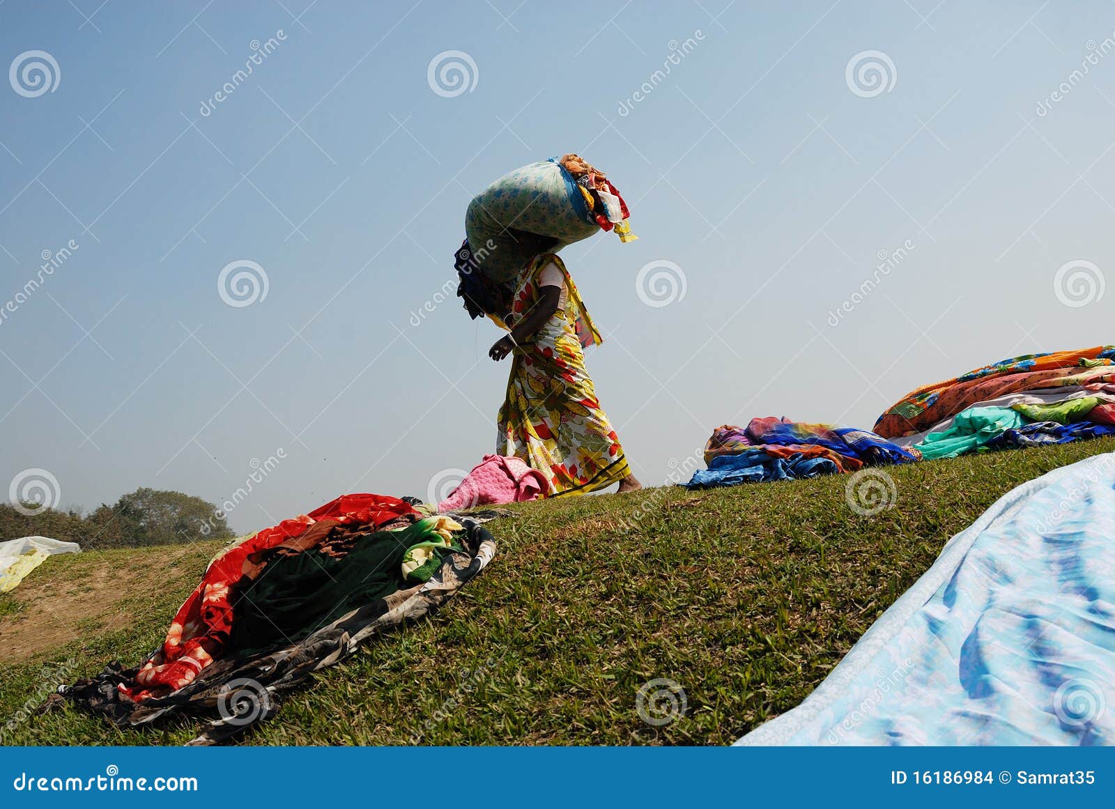 Washer-men family in India editorial stock image. Image of business ...