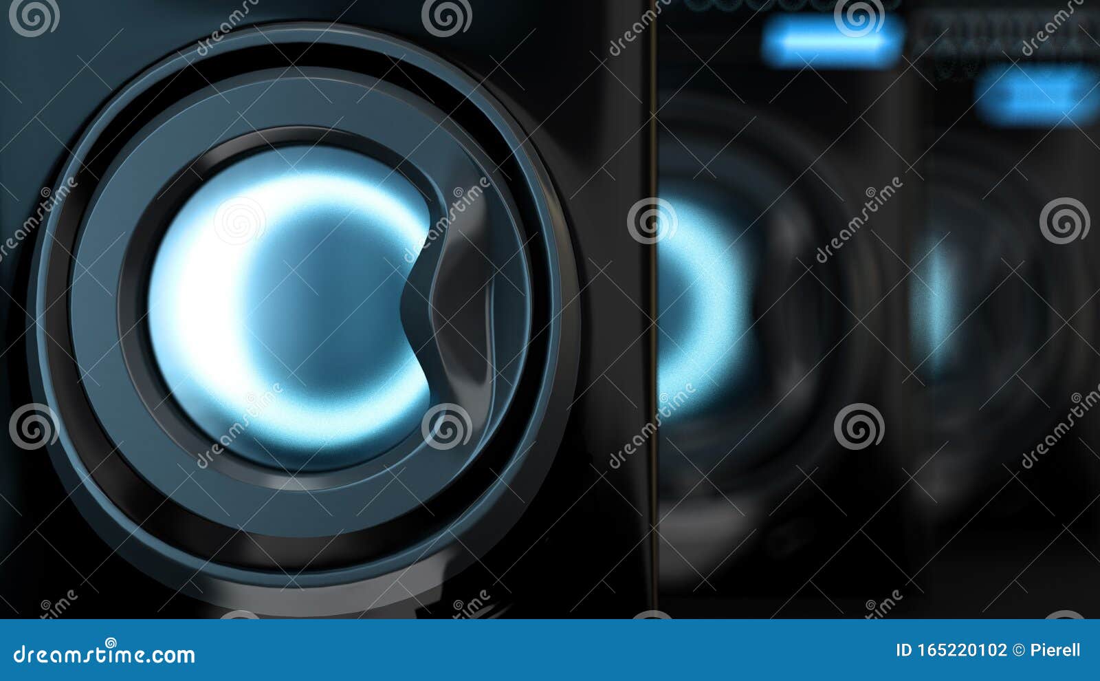 Washer. Washing Machine Model. 3d Illustration, 3d Rendering Stock ...