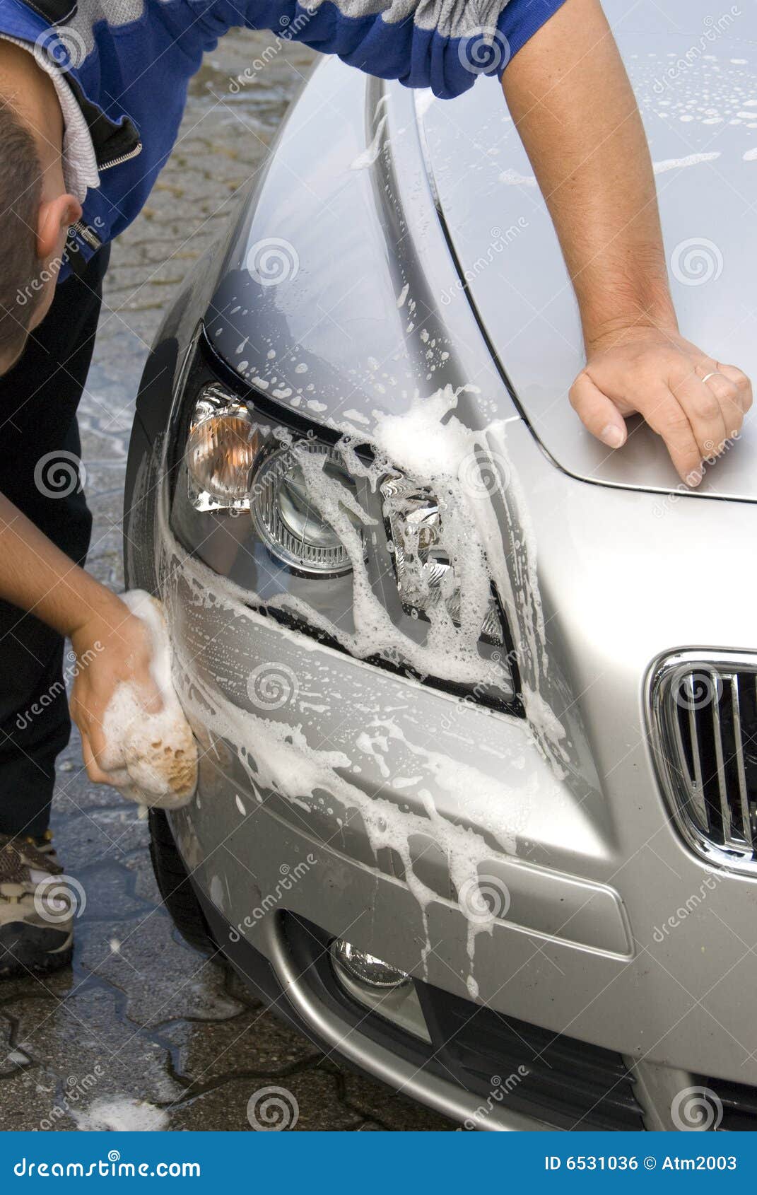 Washing the car stock photo. Image of drain, lights, foam - 6531036