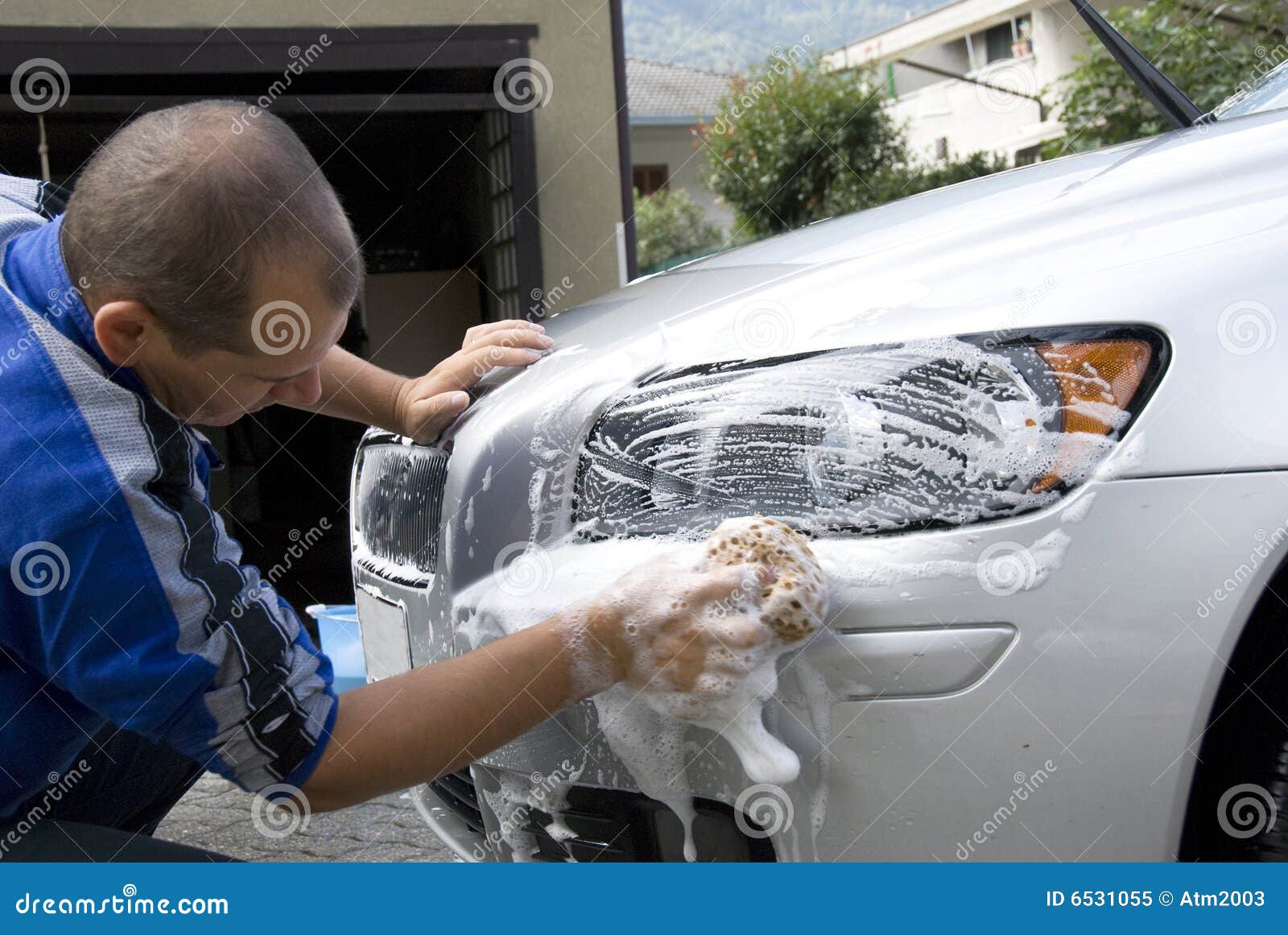 Washing the car stock image. Image of grill, light, clear - 6531055