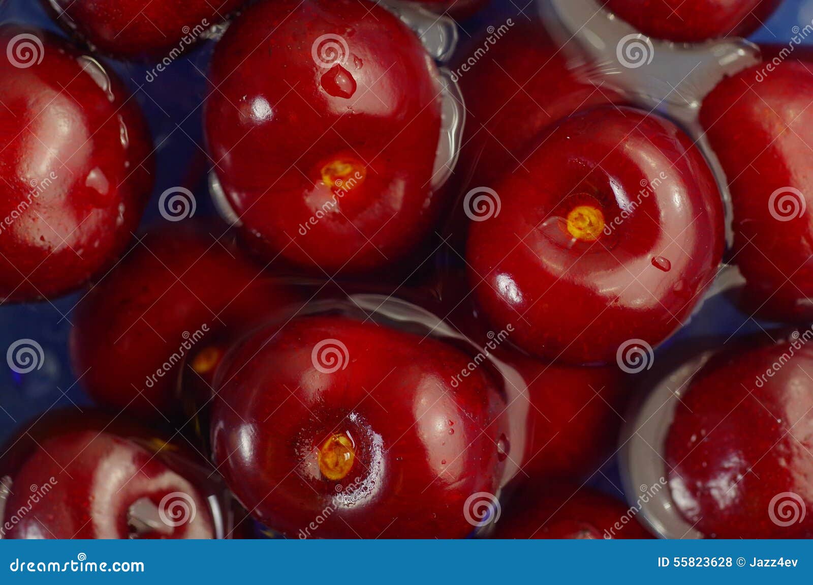 Washing Cherries in Fresh Water Stock Photo - Image of cherries ...