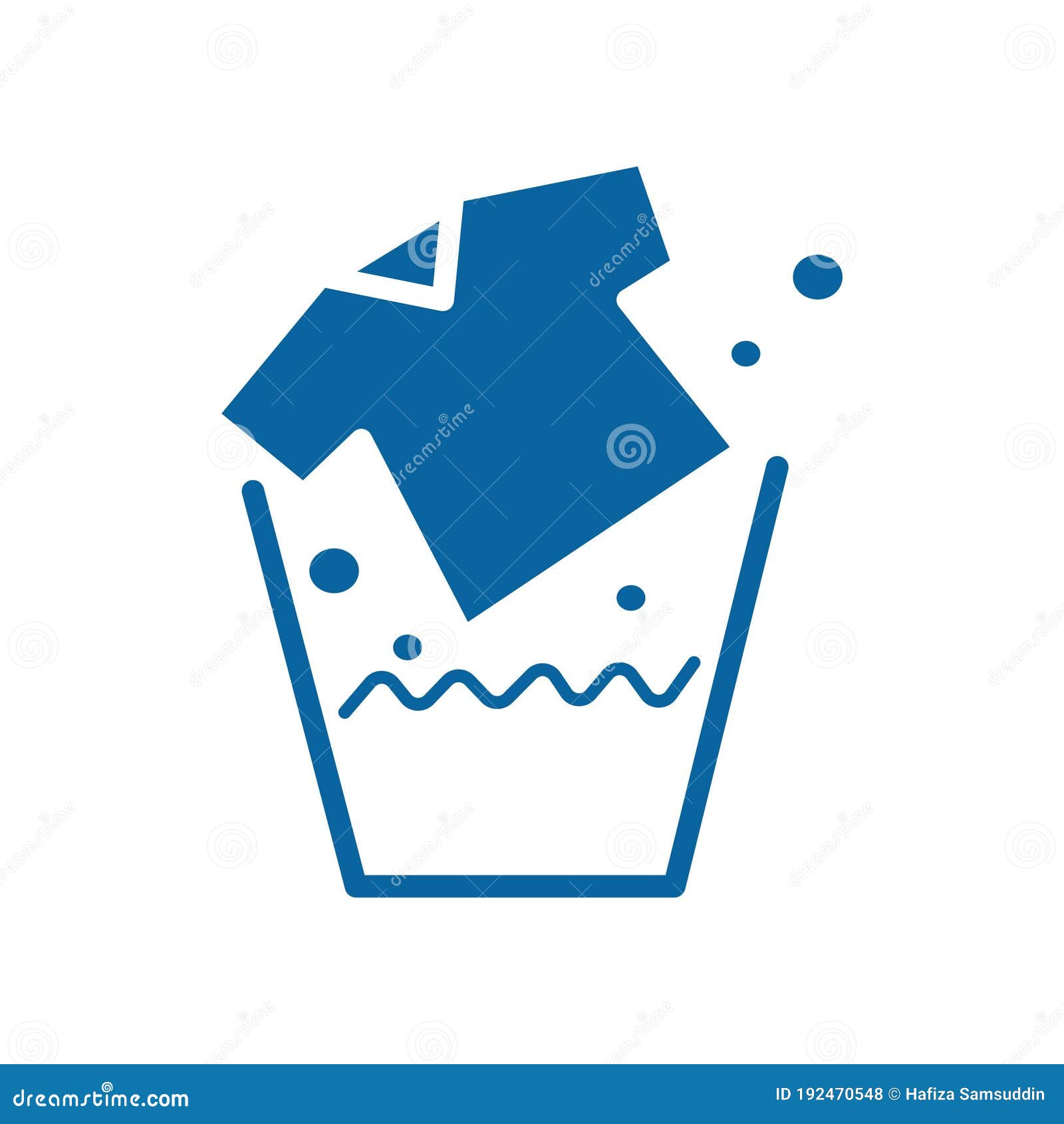 Washing Clothes. Vector Illustration Decorative Design Stock Vector ...