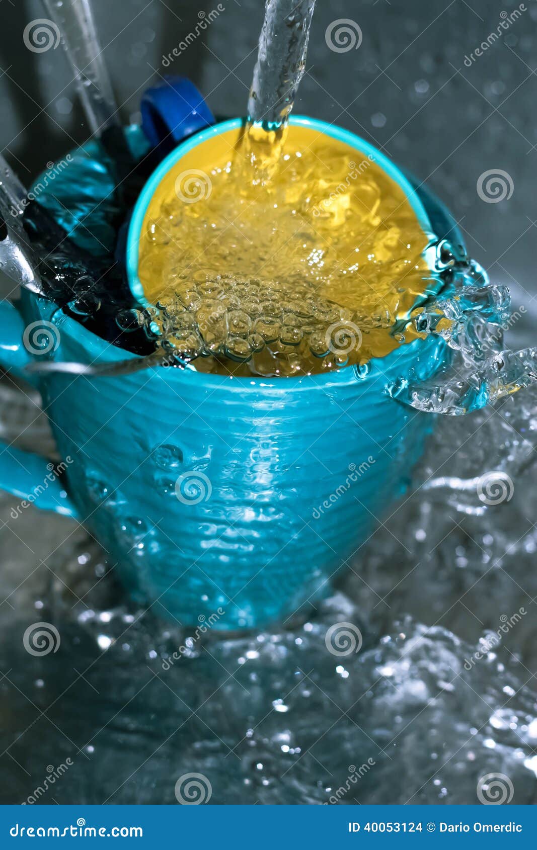 Washing Cutlery and Cups stock photo. Image of athome - 40053124