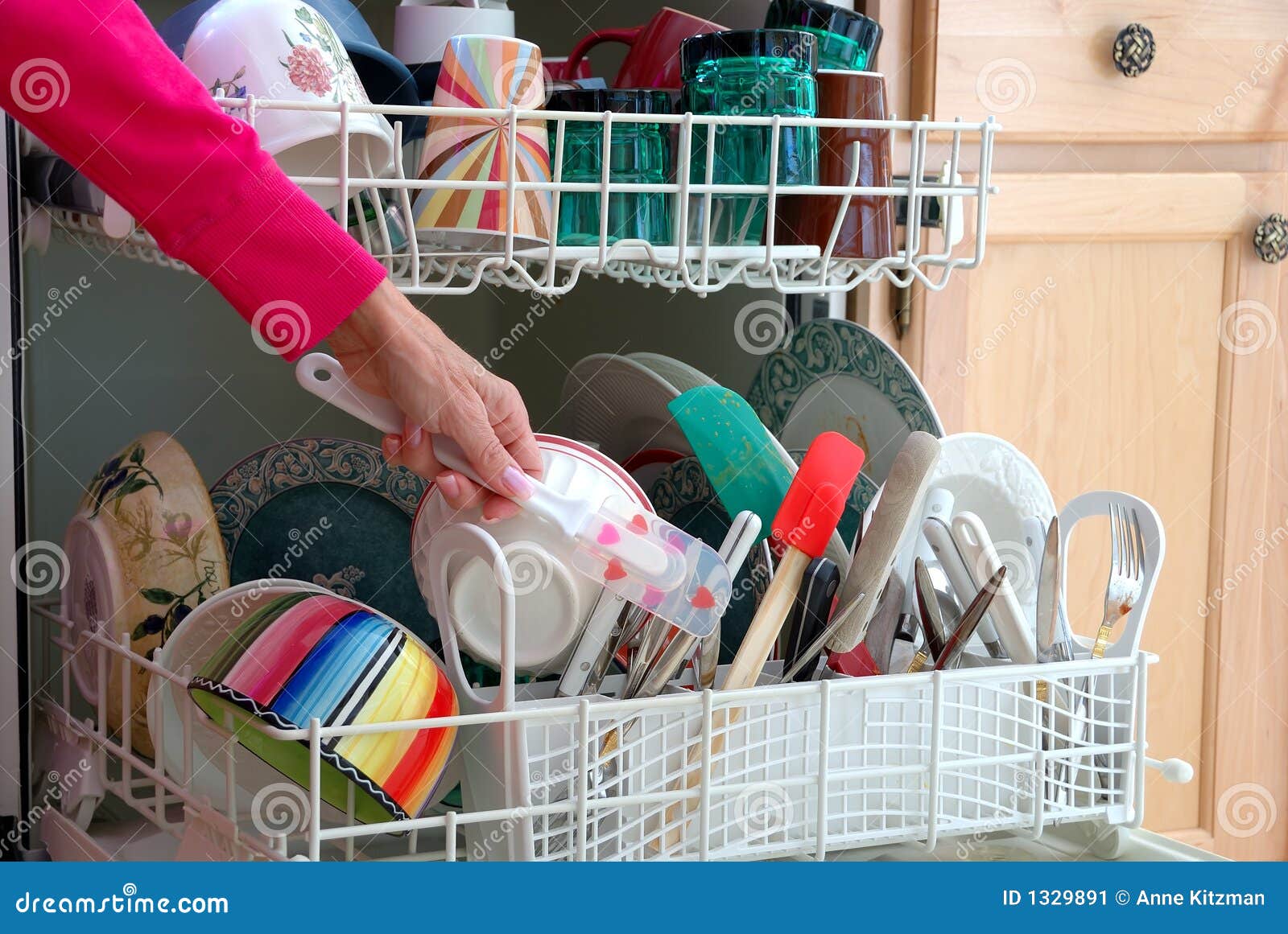 Washing Dishes stock image. Image of fitting, dishes, dirty - 1329891