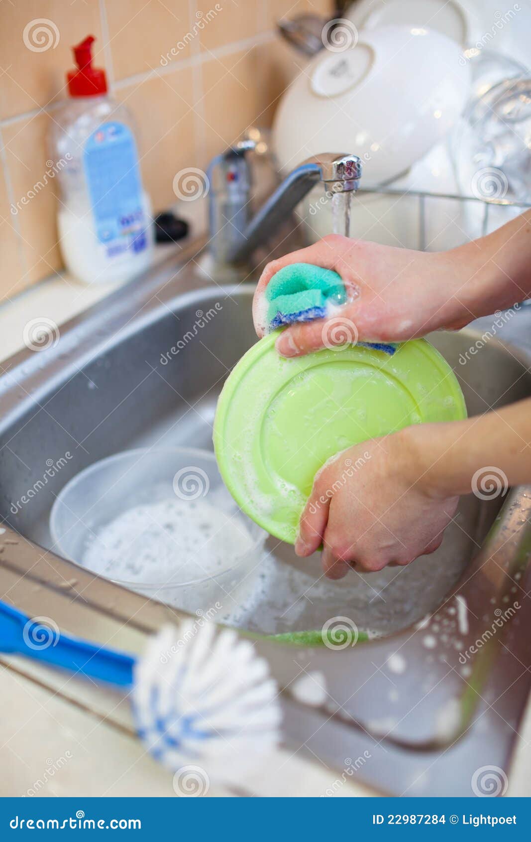 Washing of the dishes stock photo. Image of rack, health - 22987284