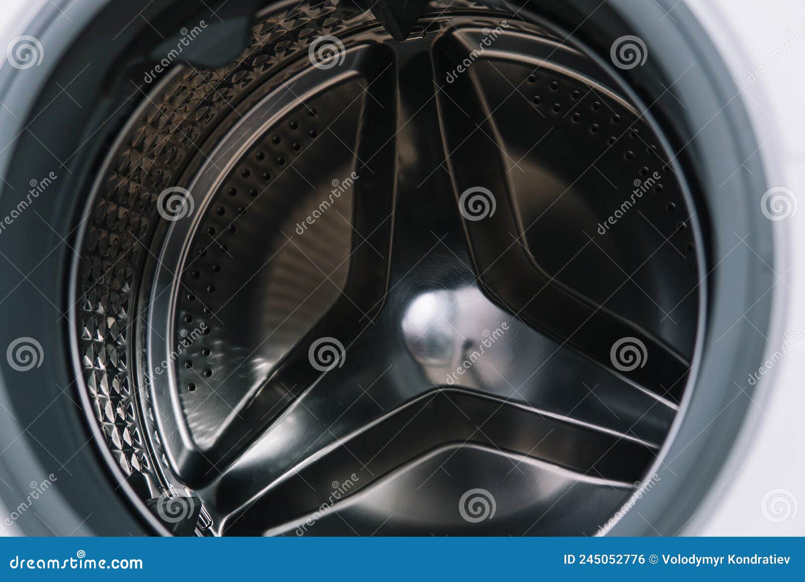 Washing Dryer Machine Inside View of a Drum Close Up Stock Photo ...