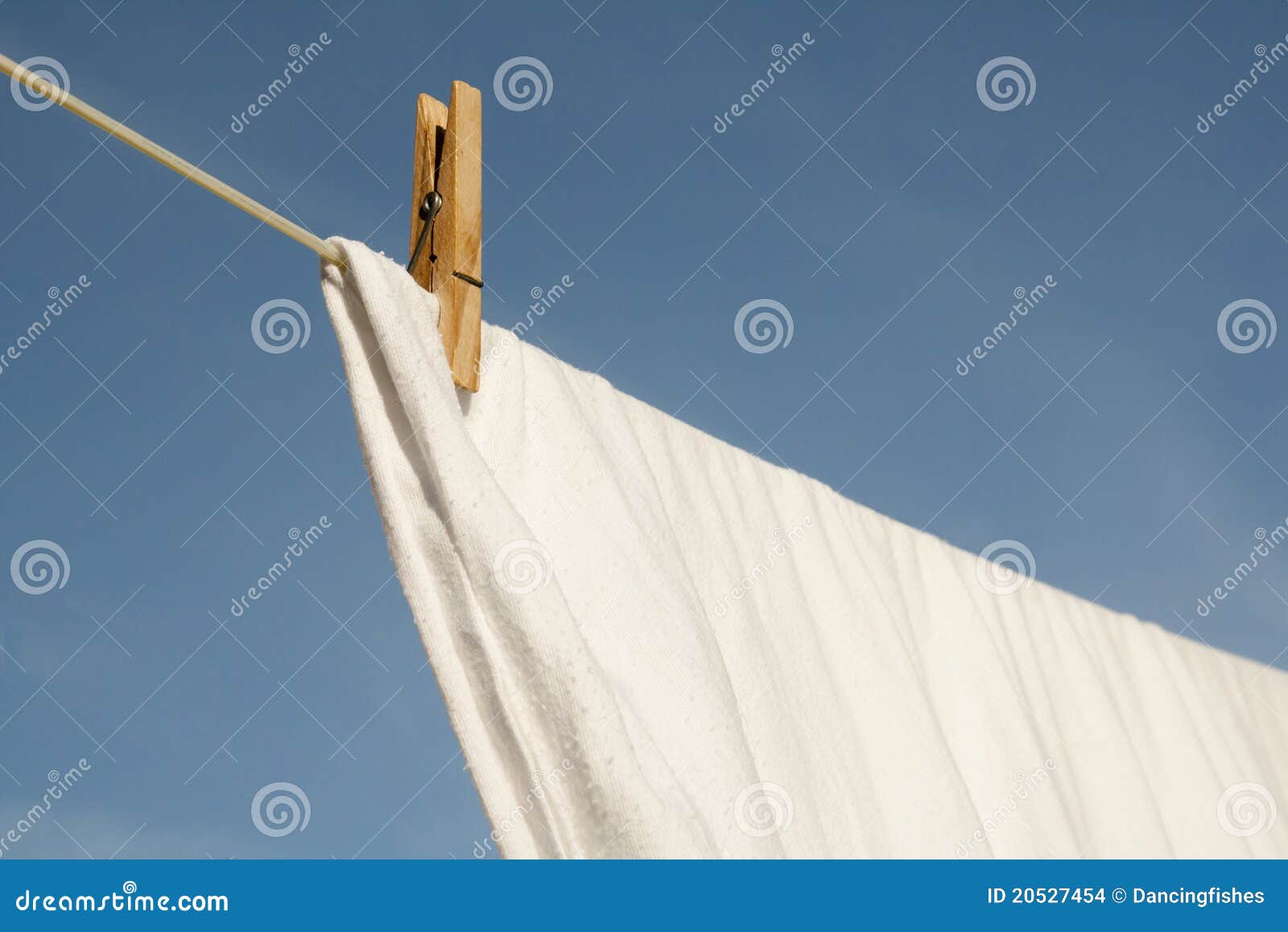 Washing Drying on a Line stock photo. Image of white - 20527454