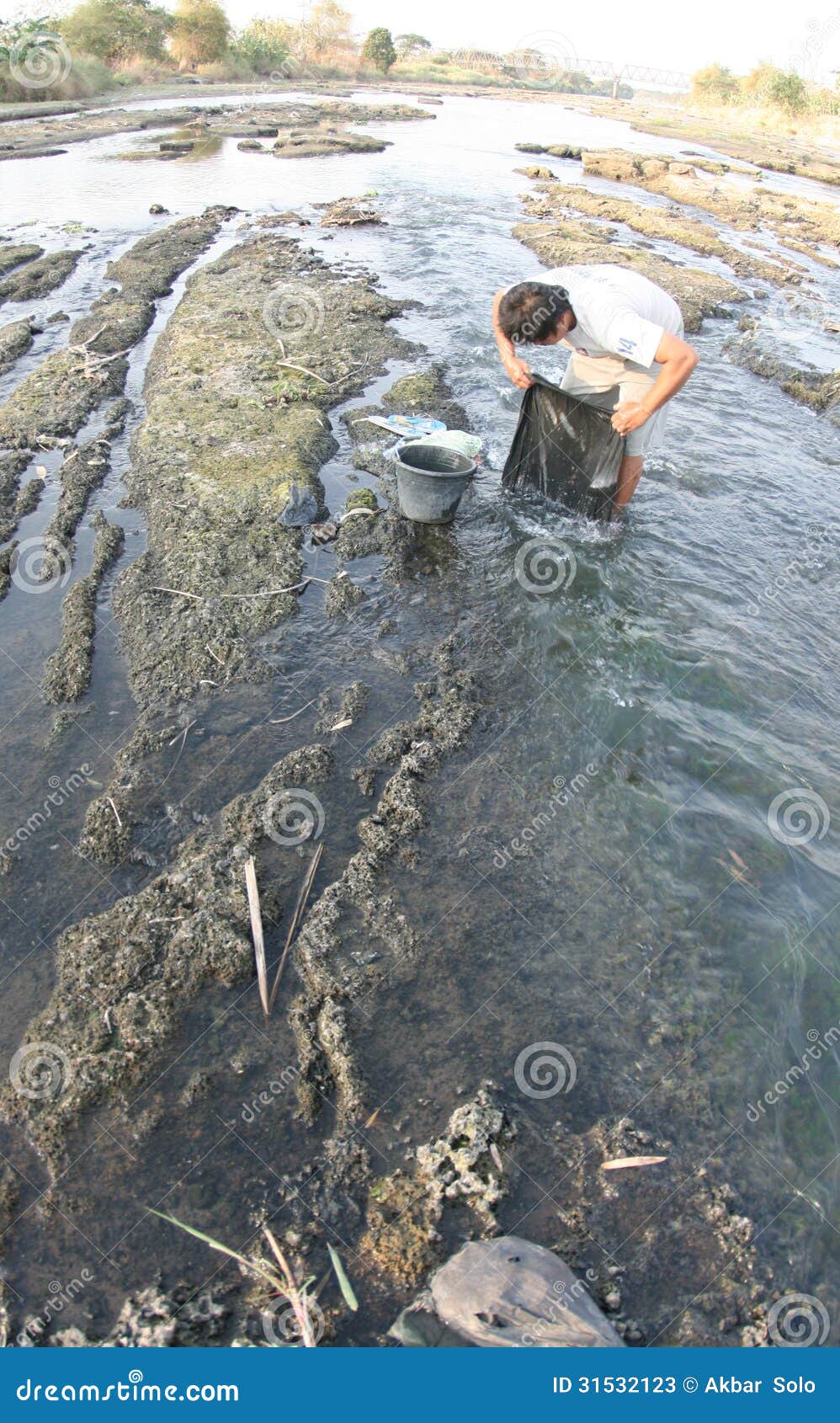 Washing in drying river editorial stock photo. Image of wash - 31532123