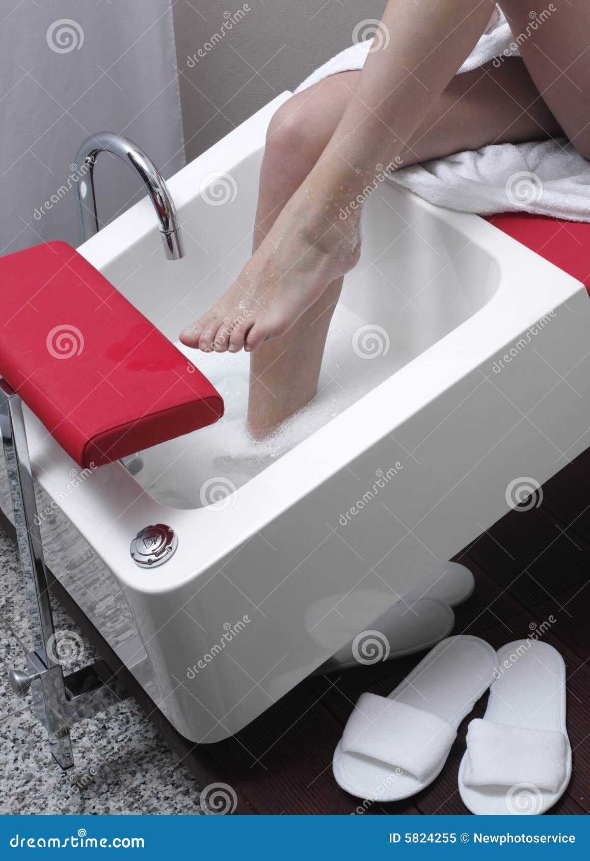 Washing Feet stock image. Image of foot, flowers, luxury - 5824255