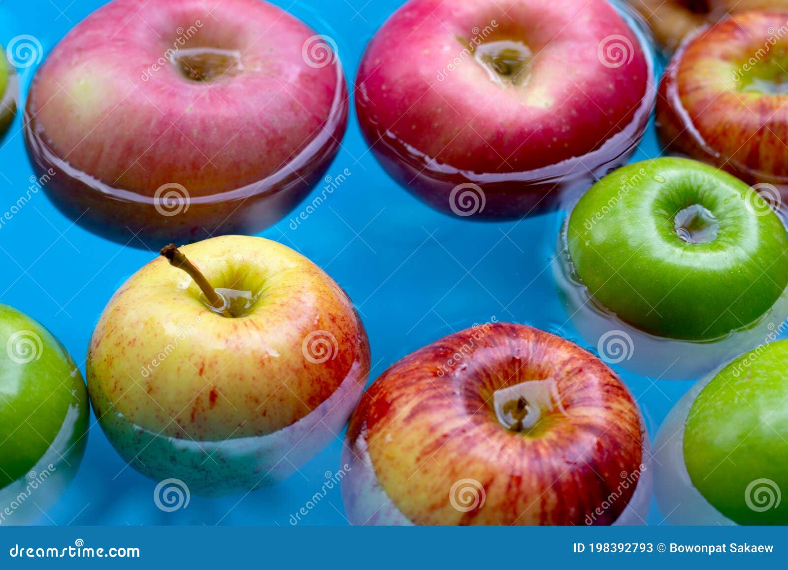 Washing Fresh Apples in the Water Stock Image - Image of path, natural ...