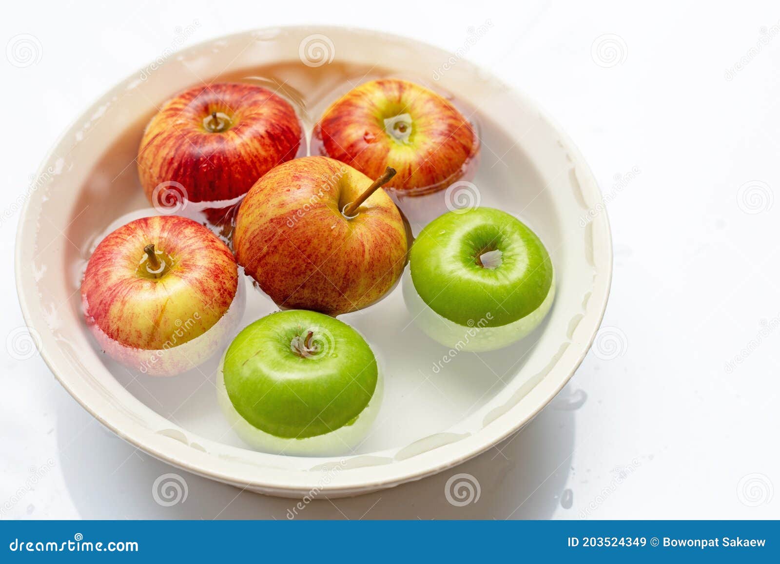 Washing Fresh Apples in the Water Stock Image - Image of granny, color ...