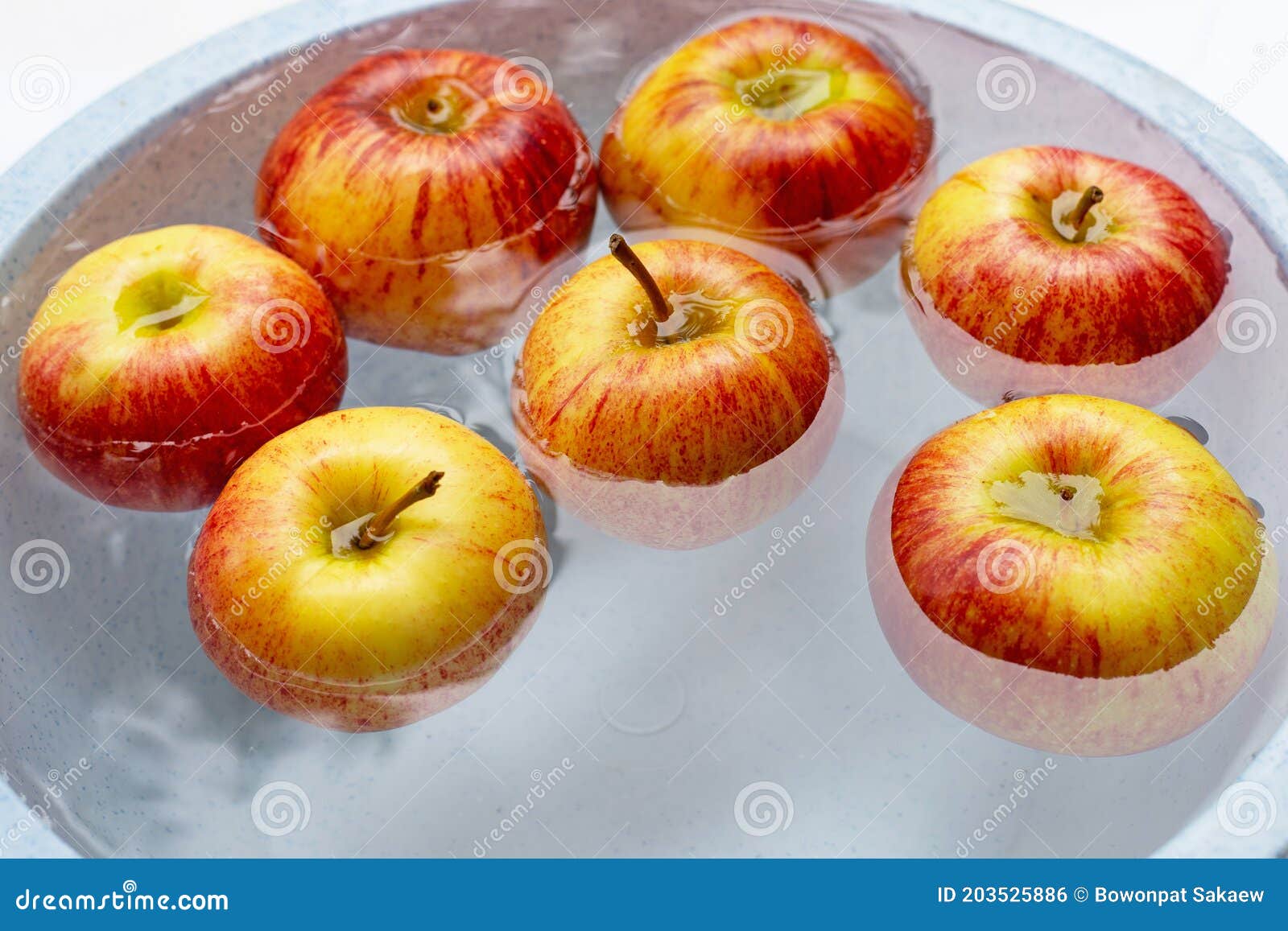 Washing Fresh Apples in the Water Stock Photo - Image of healthy, food ...