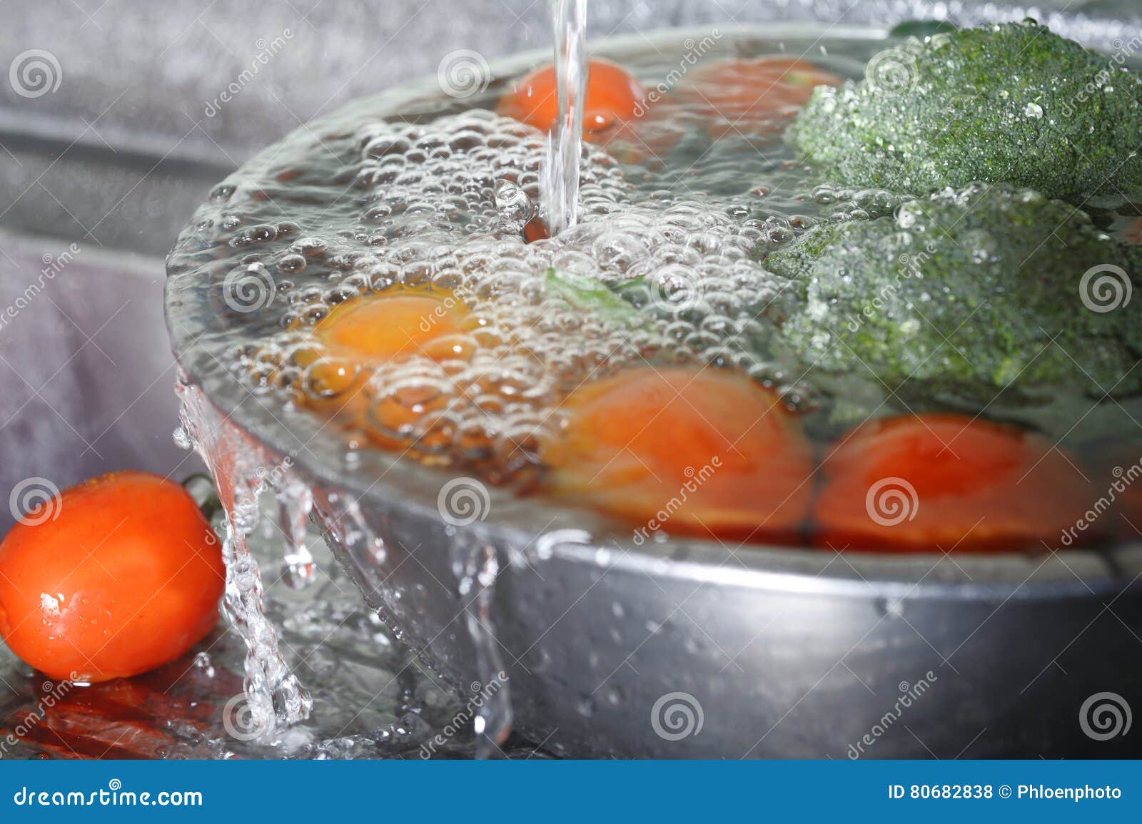 Washing fresh vegetable stock photo. Image of green, washing - 80682838