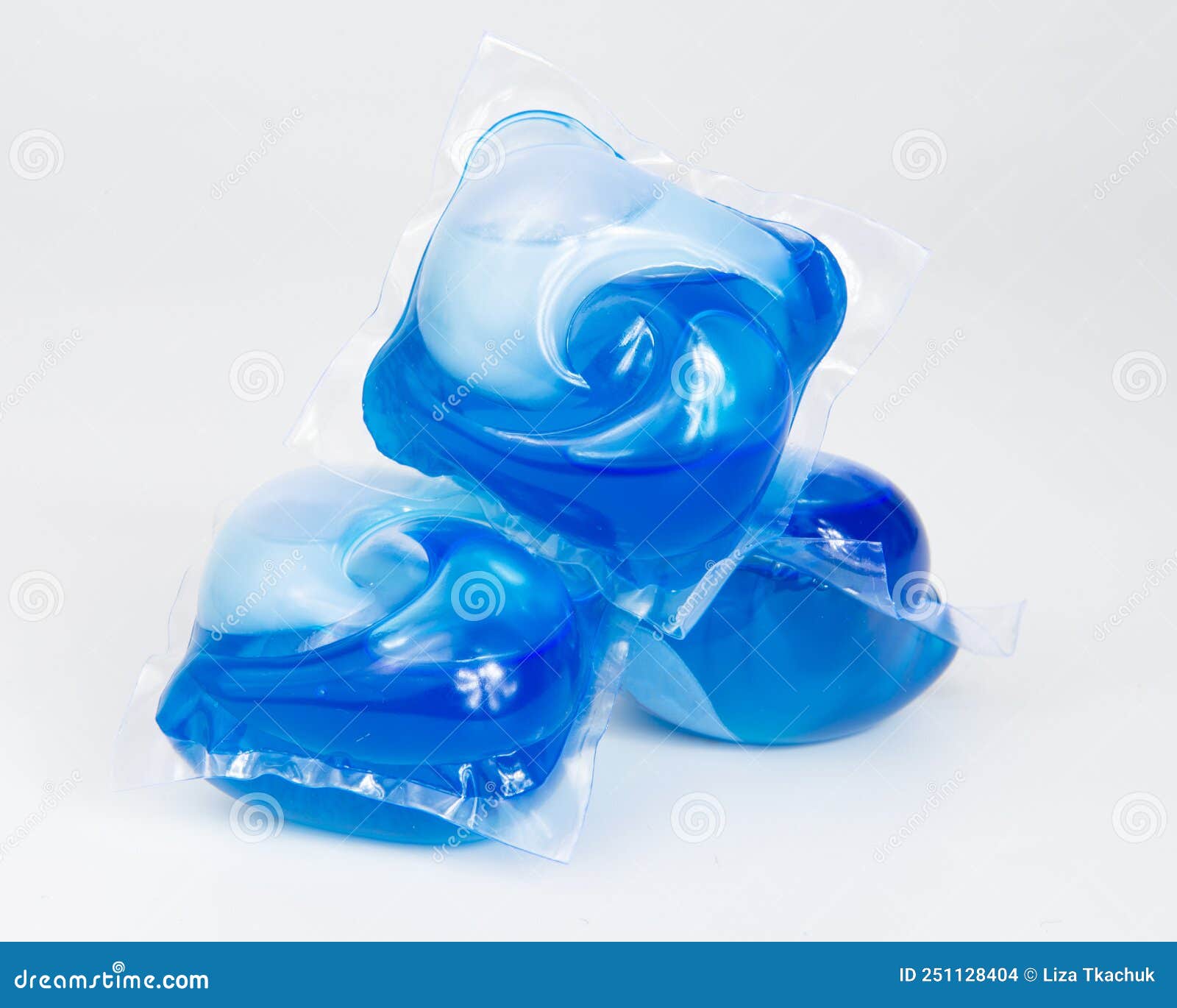 Washing Gel Capsule Isolated on the White Background Stock Photo ...