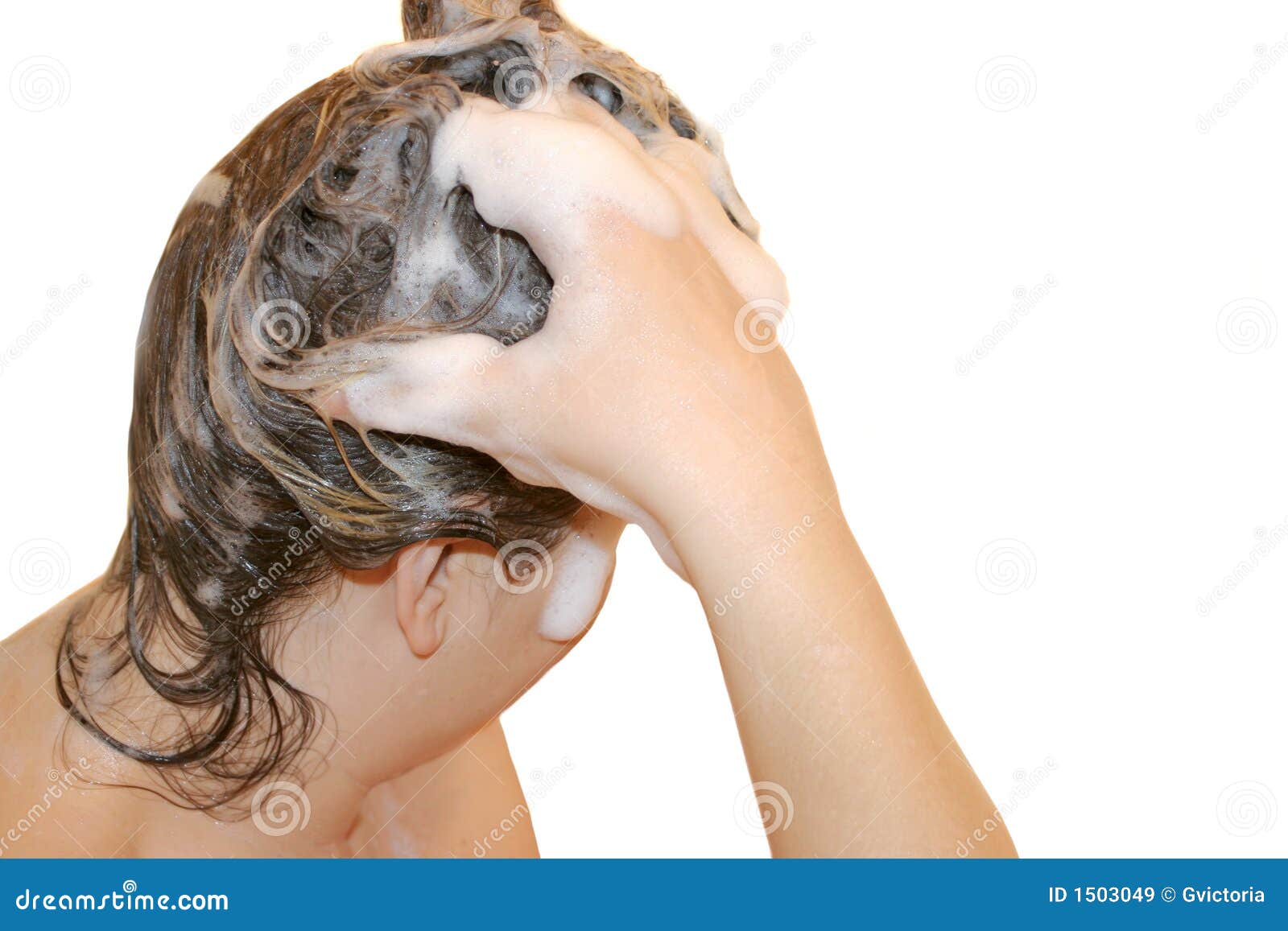 Washing hair stock image. Image of soap, cleanliness, salons - 1503049
