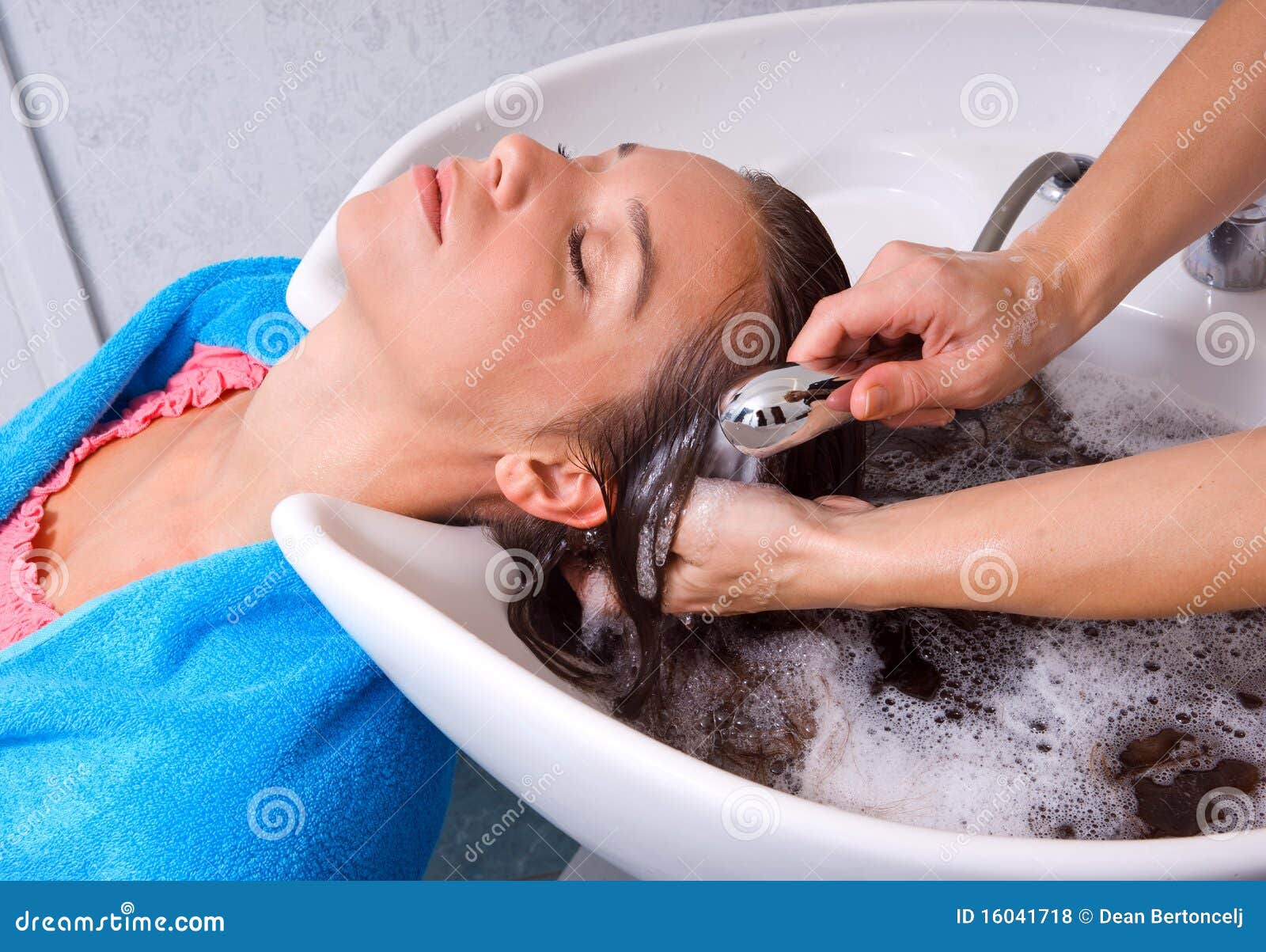 Washing hair stock photo. Image of pool, female, stylist - 16041718