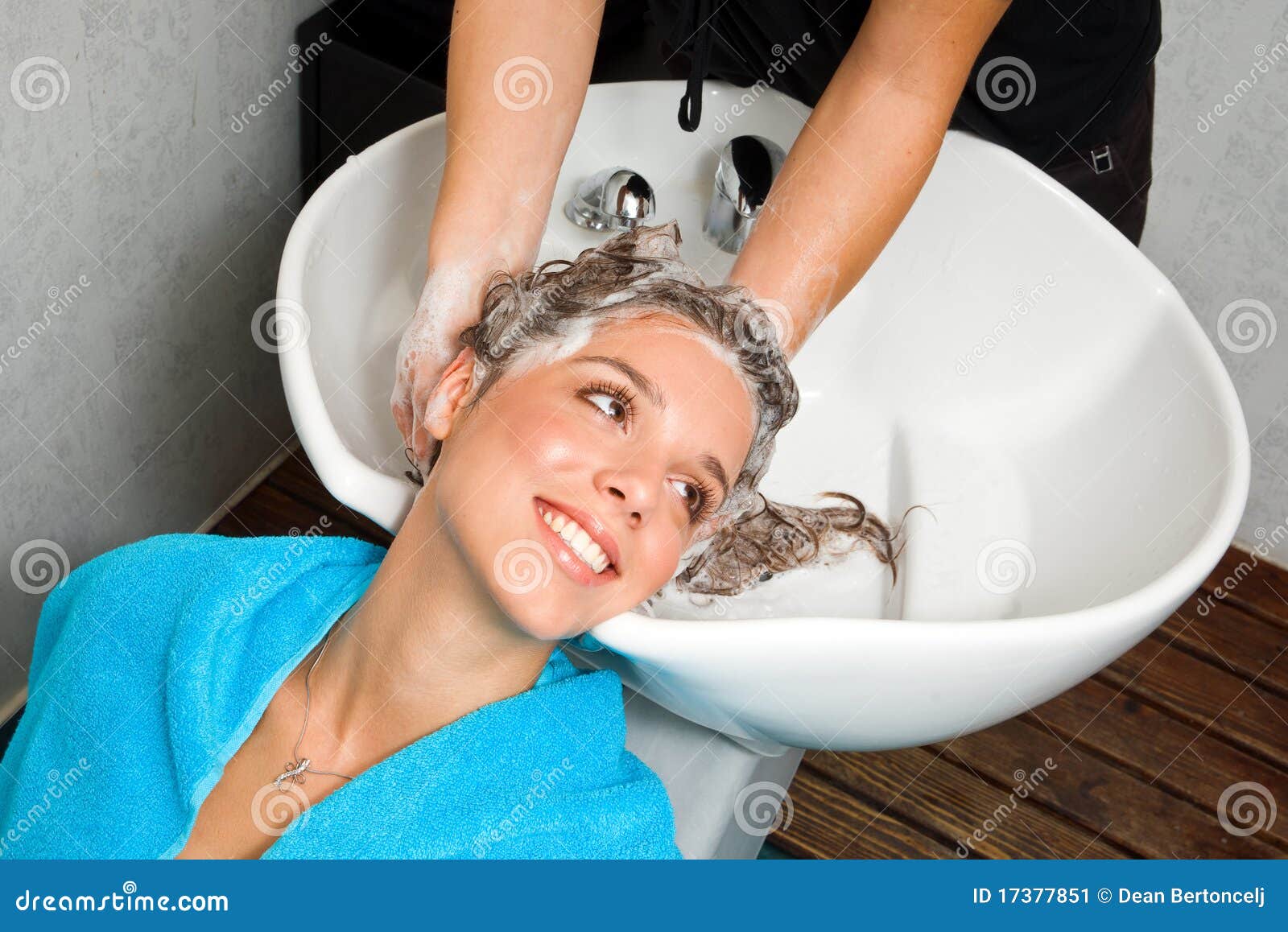 Washing hair stock image. Image of long, beauty, prepare - 17377851