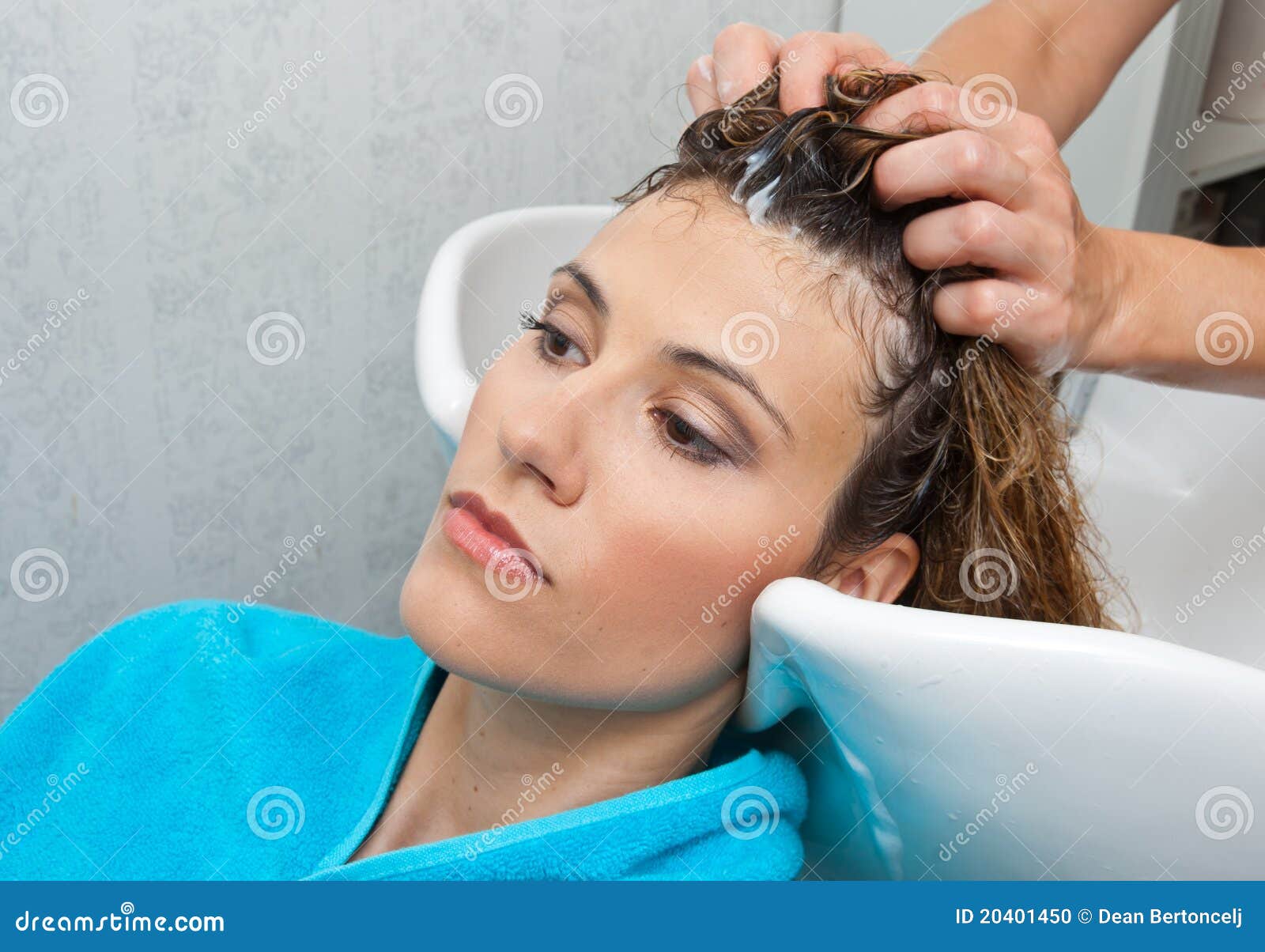Washing hair stock photo. Image of beauty, model, girl - 20401450