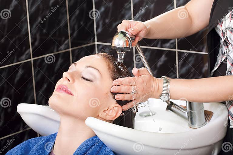 Washing hair stock photo. Image of professional, hairstyle - 22322526