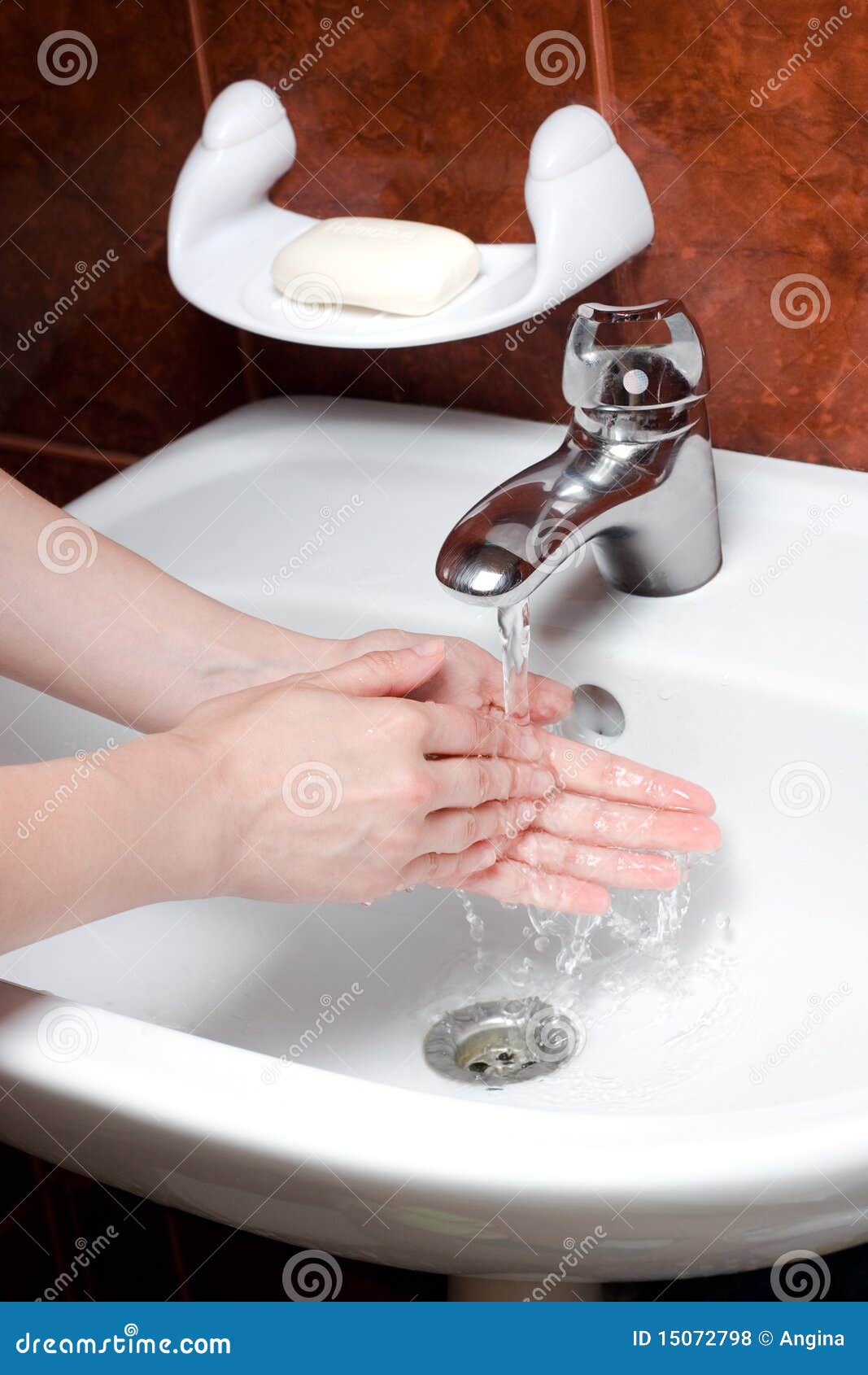 Washing Hands stock photo. Image of splash, fresh, hands - 15072798