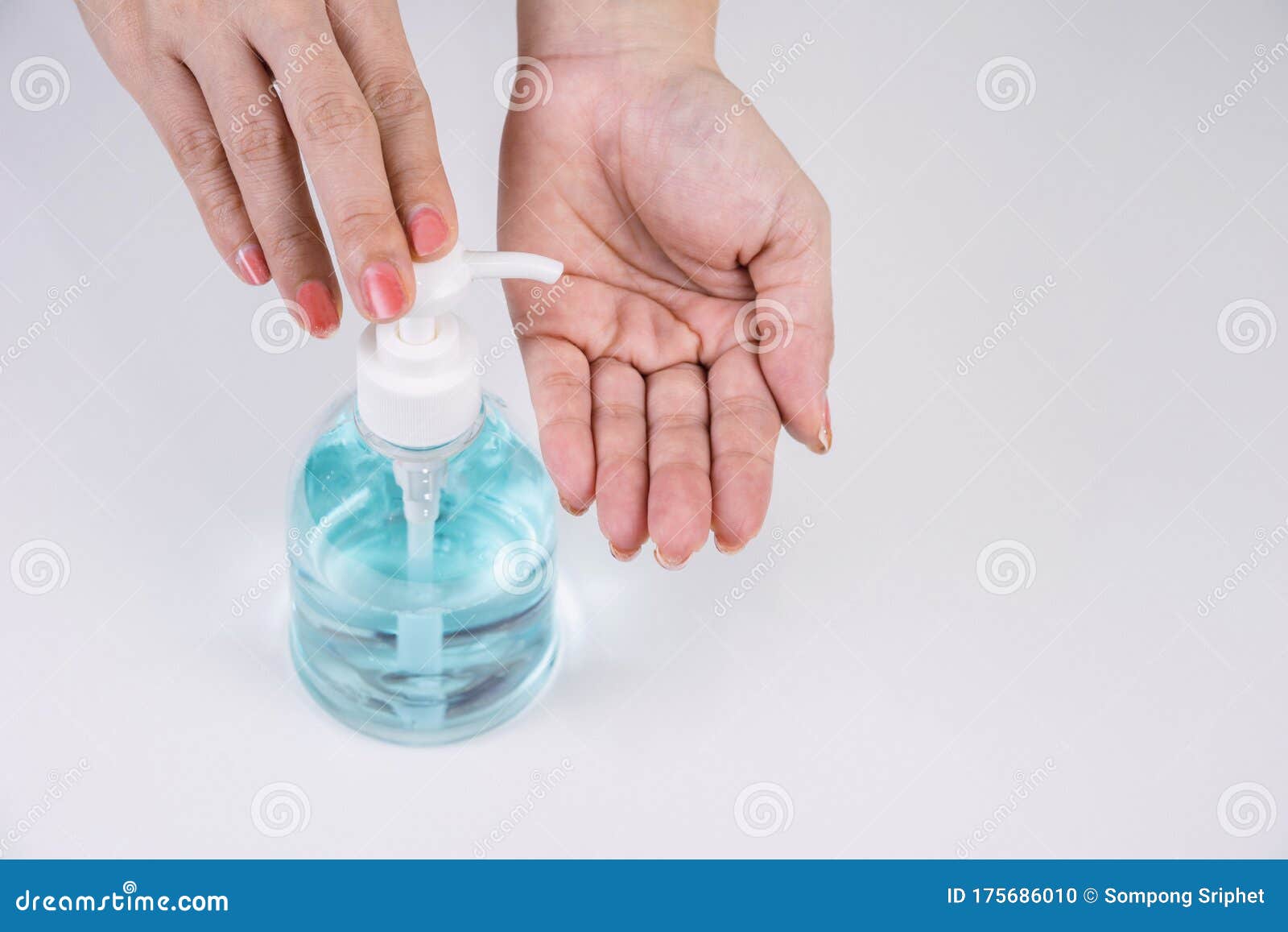 Washing Hands Alcohol a Clean Destroy Virus Stock Photo - Image of ...