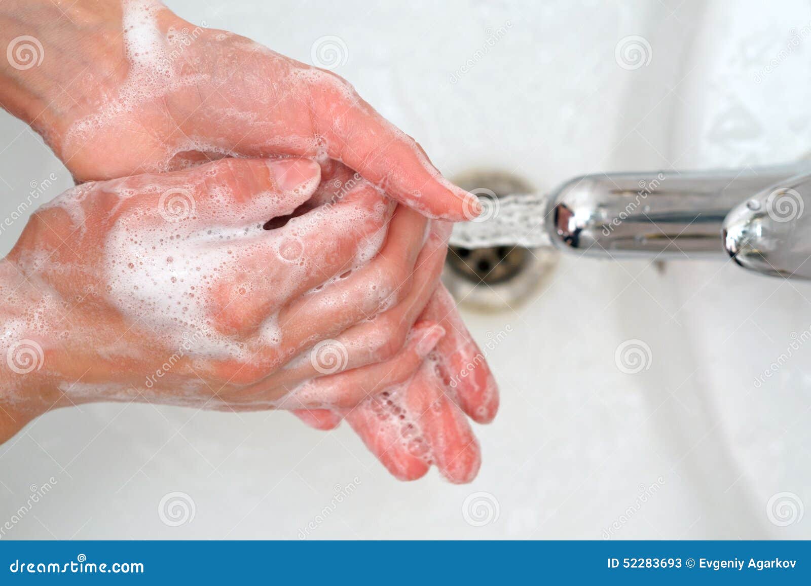 Washing Hands. Cleaning Hands Stock Image - Image of morning, hygiene ...